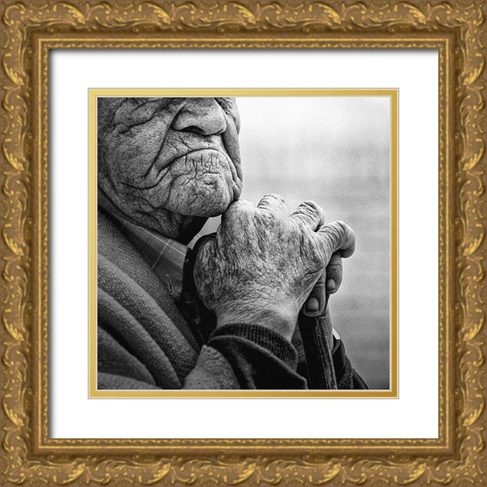 Gomez, Paul 15x15 Gold Ornate Wood Framed with Double Matting Museum ...