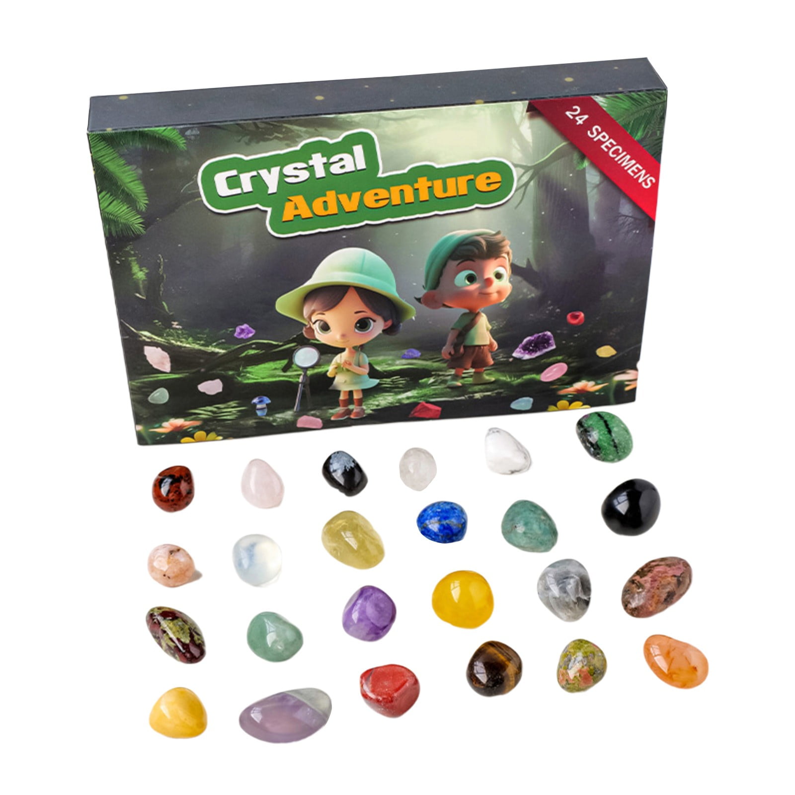 Gomind Advent Calendar 2024 Crystals for Kids with 24 Days Christmas ...