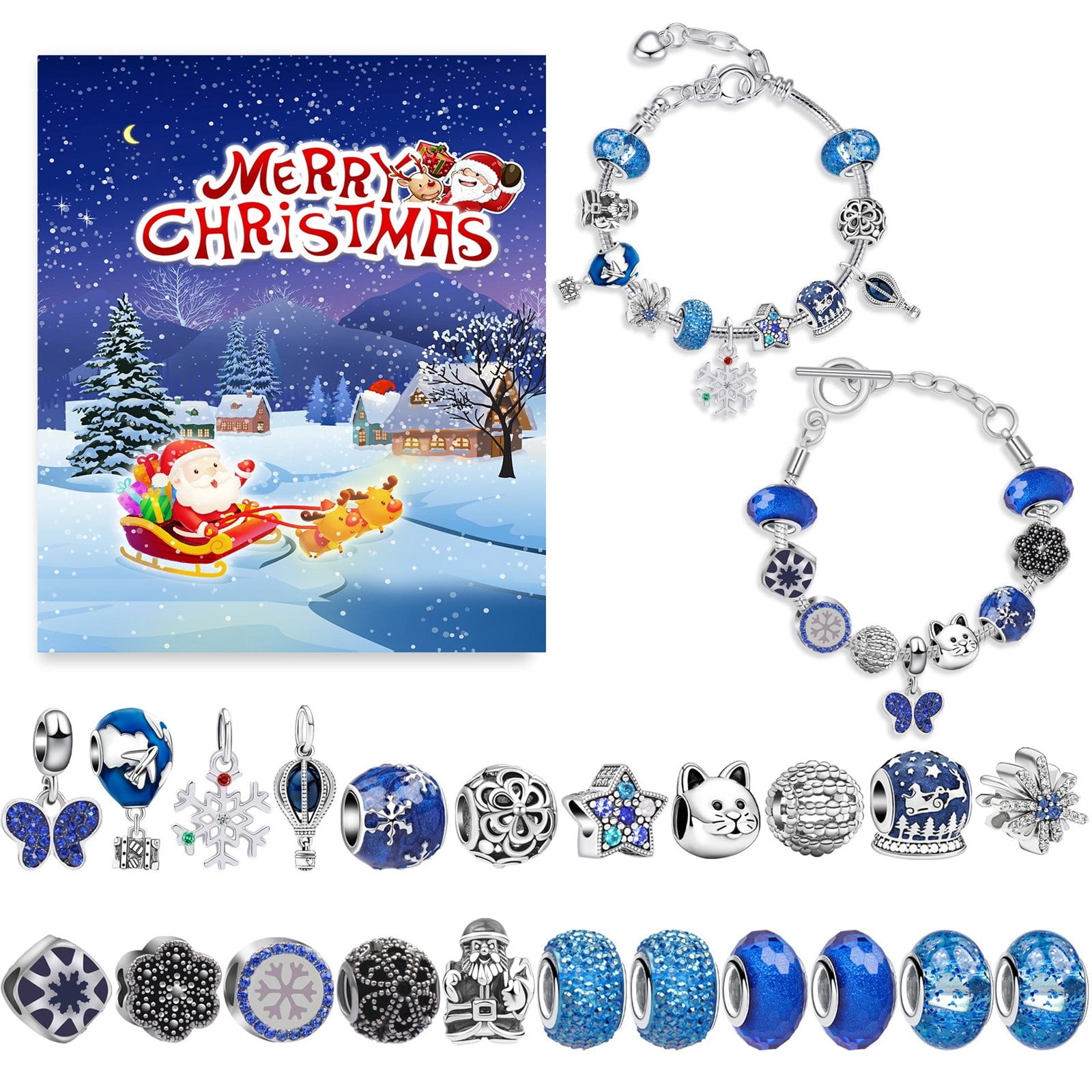Gomind Christmas Advent Calendar Contains 24PC DIY Jewelry Gifts ...