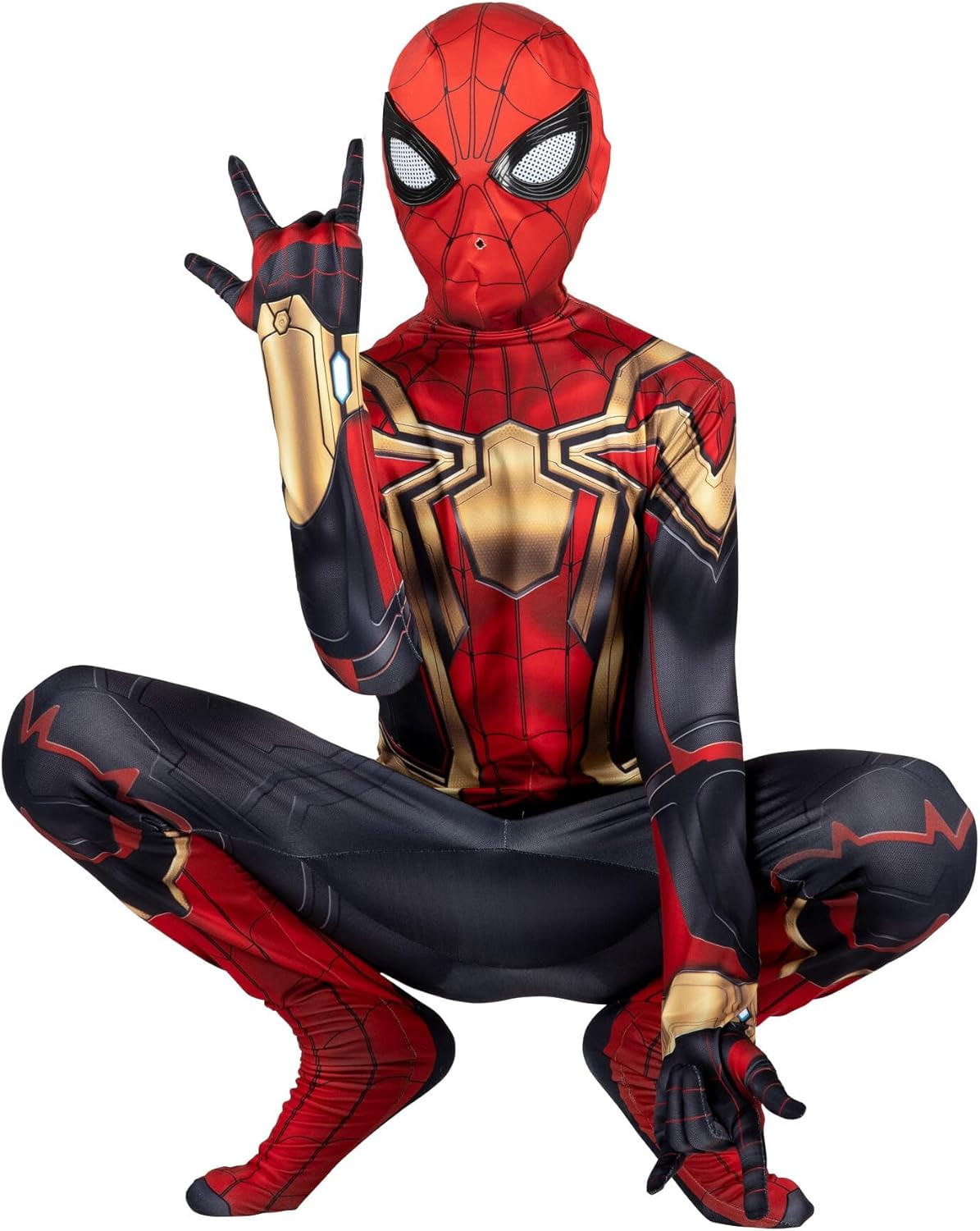 Gomind Integrated Spider-Man Official Youth Deluxe Zentai Suit ...