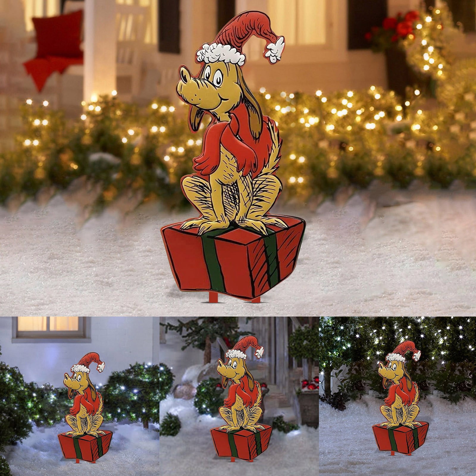 Gomind Large Christmas Grinch Yard Signs with Stakes Merry Christmas ...