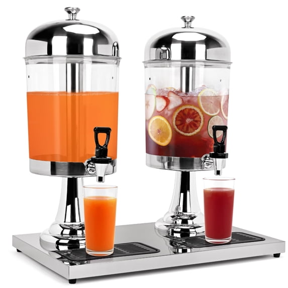 Gomok 4.4 Gallon Beverage Dispenser with Stand Stainless Steel Juice ...