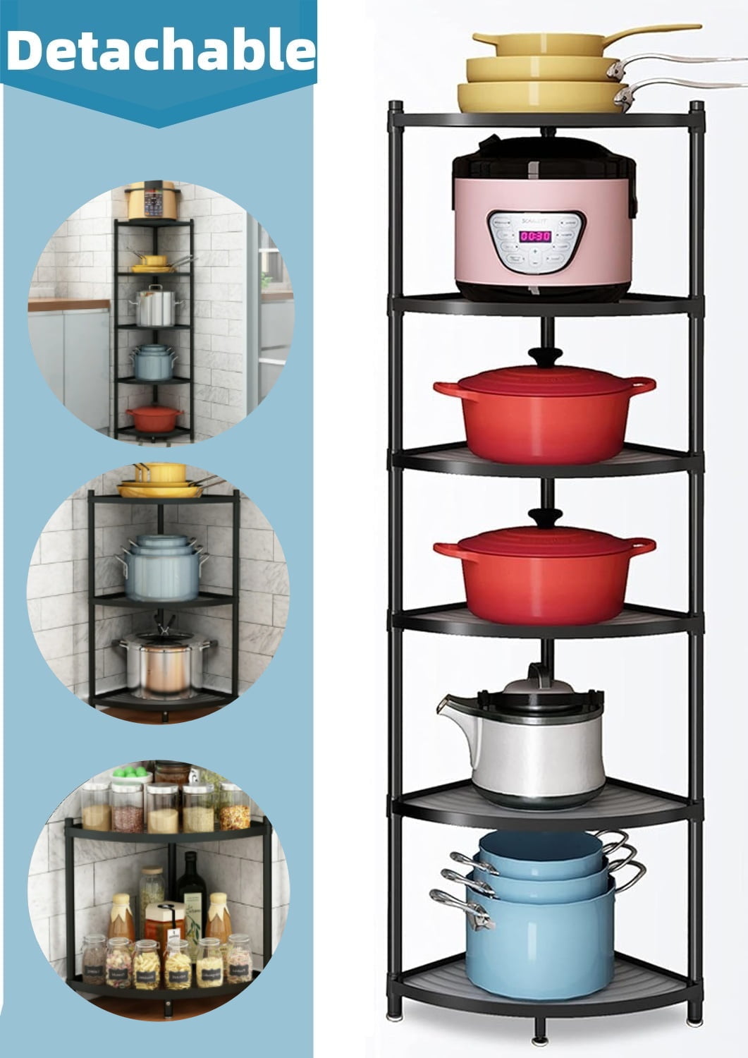 Corner Pot Rack