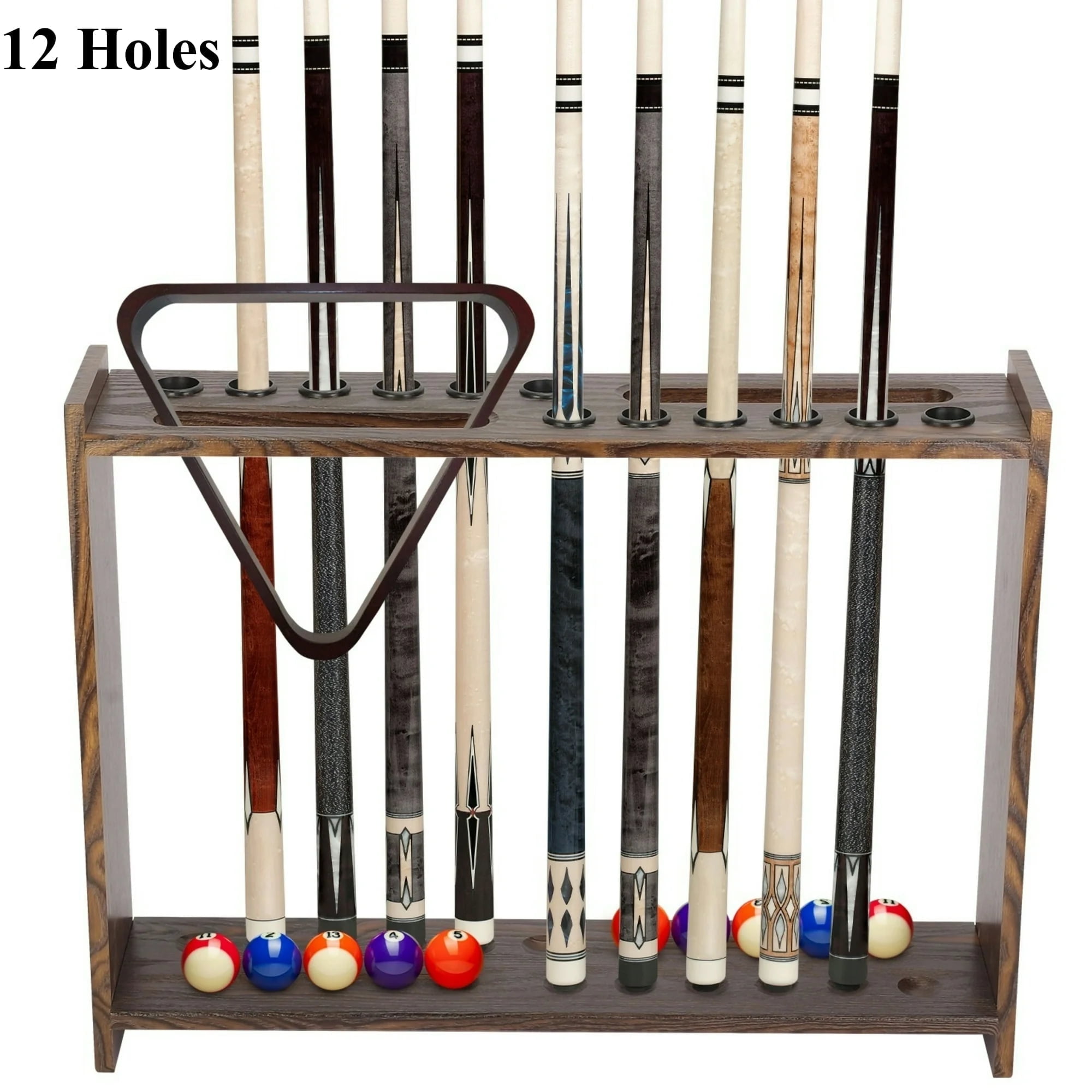 Gomok Billiard Pool Cue Holder, Floor Stand Billiard Pool Cue Rack ...