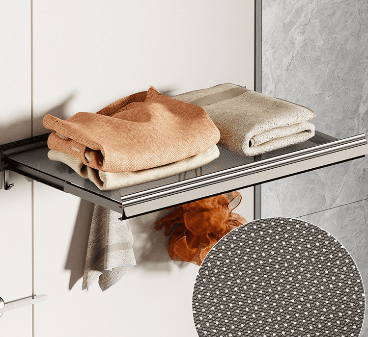 Gomok Invisible Retractable Wall Mounted Drying Rack Mesh Laundry ...