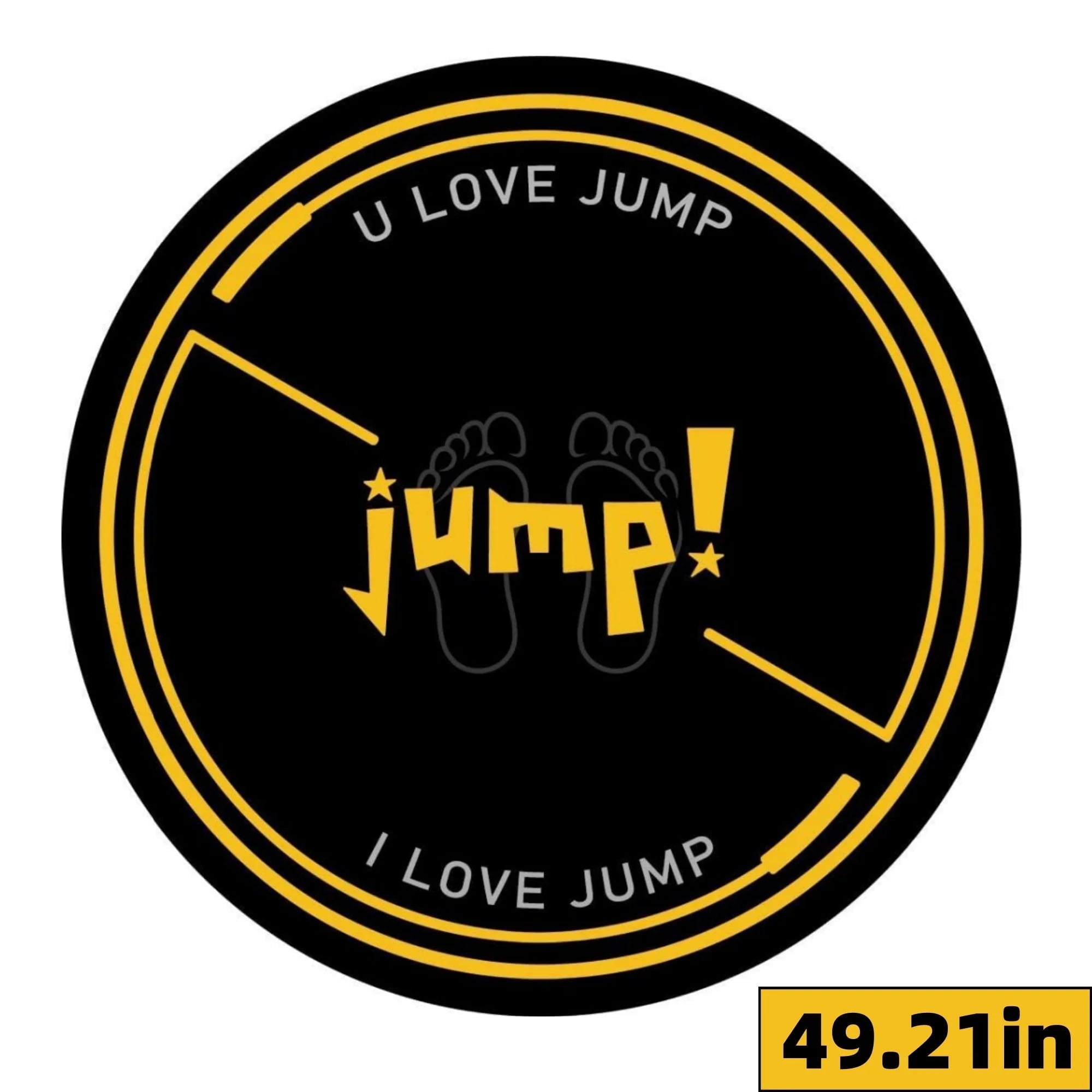Gomok Jump Rope Mat, 49'' Round Jump Rope Pad, Non-Slip Rope Skipping ...