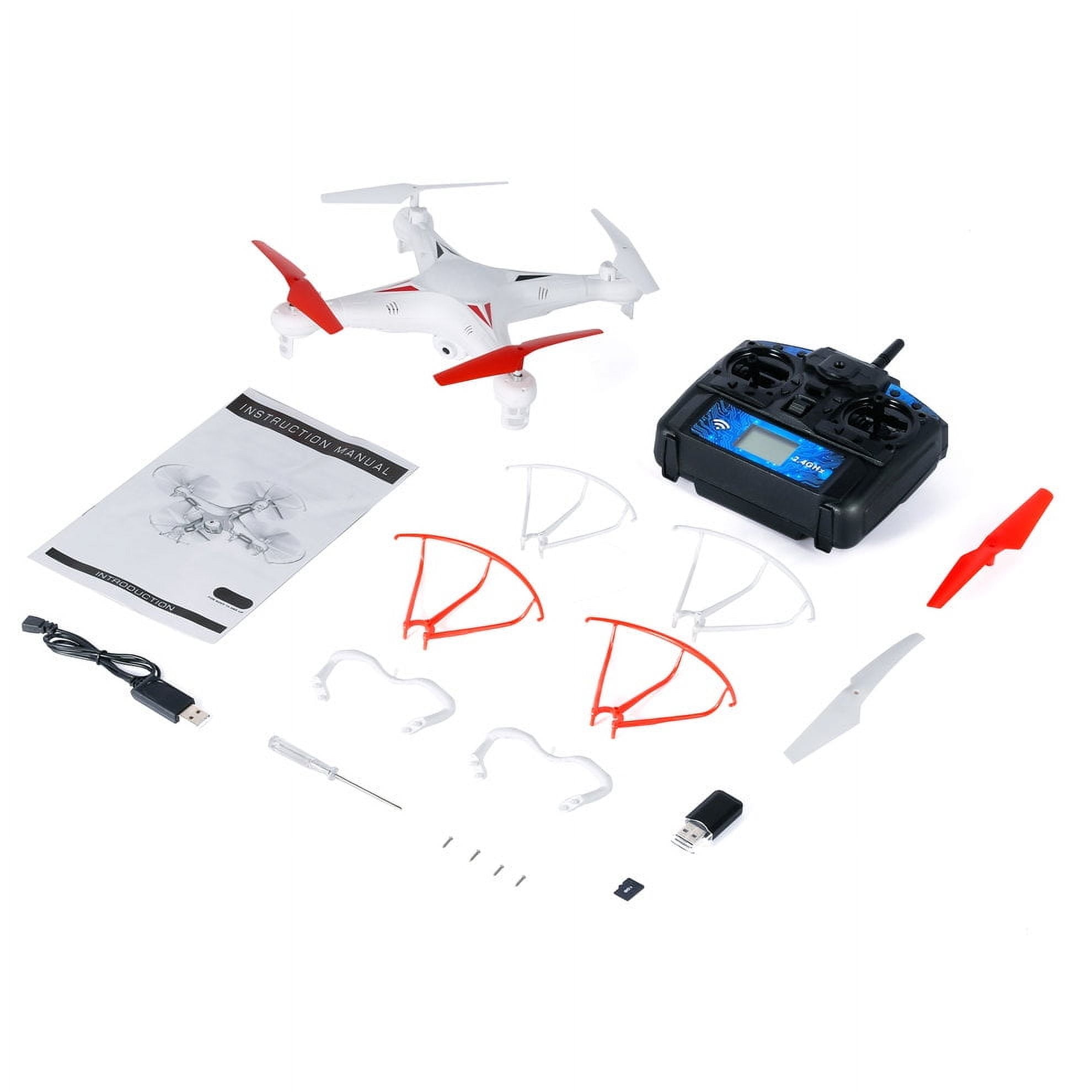 Gomyhom 2.4G Four-axle 4 Channel Quadcopter RC Helicopter 30M with 6 ...