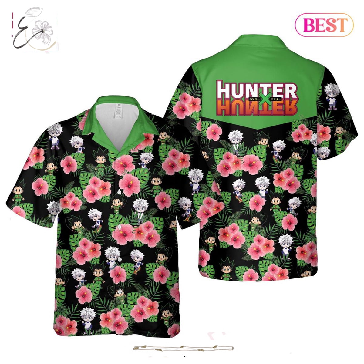 Gon And Killua Hawaiian Shirt Hunter X Hunter Anime Shirt for Men Women ...