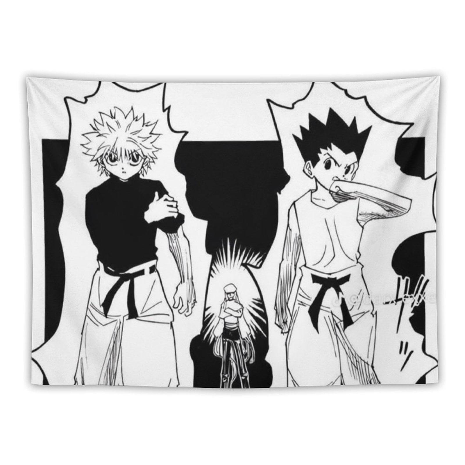 Gon & Killua Anime Wall Tapestrys Bedroom Room Decor Wall Hanging for ...