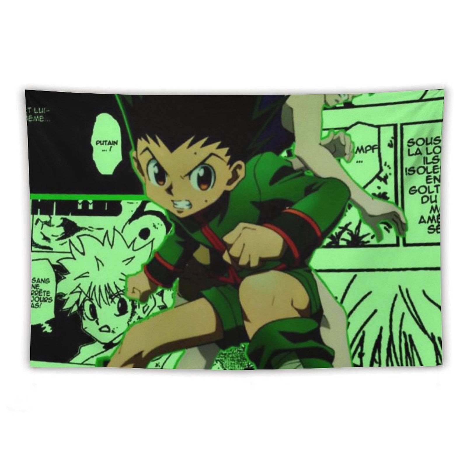 Gon & Killua Anime Wall Tapestrys Bedroom Room Decor Wall Hanging for ...