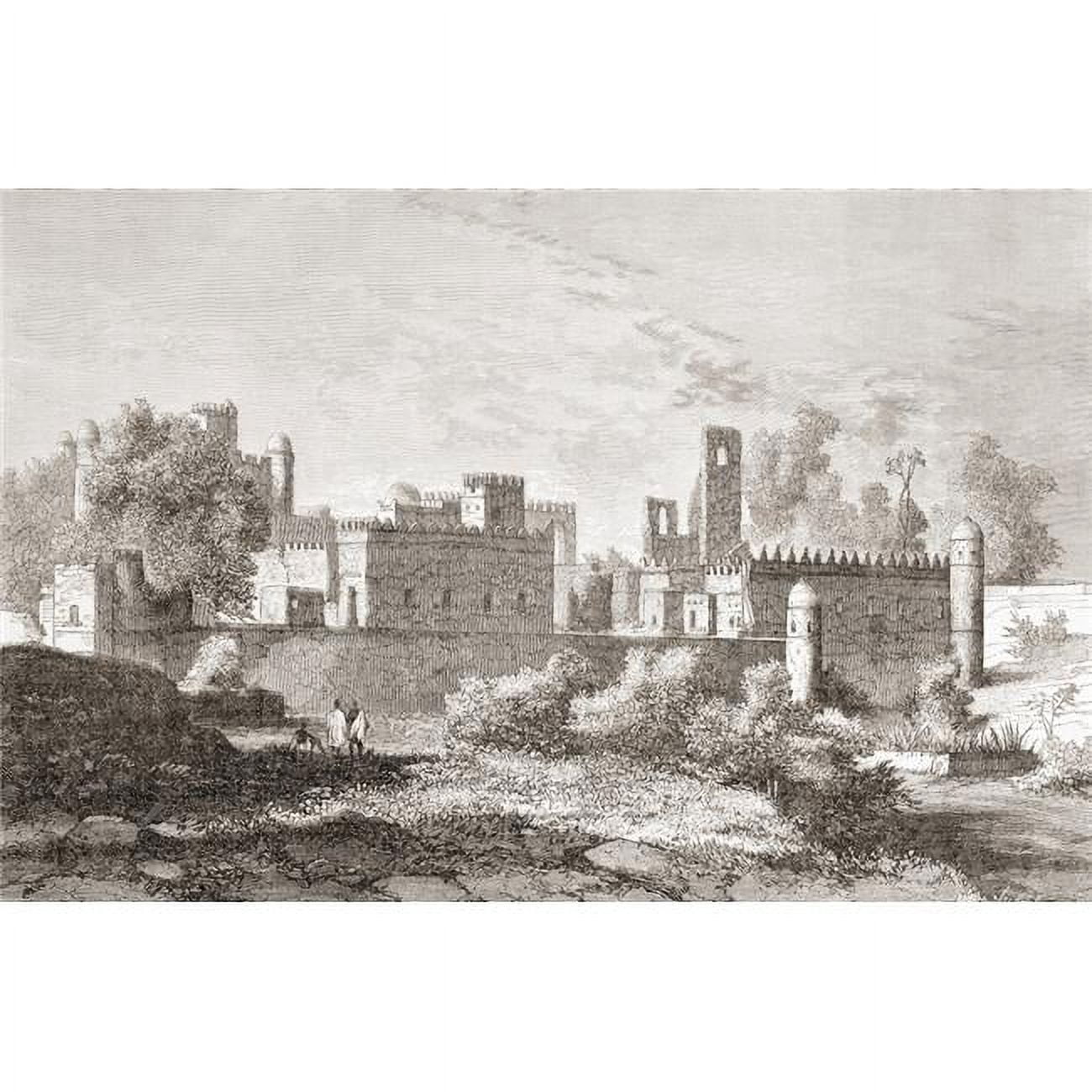 Gondar, Ethiopia. Fasilides Palace Circa 1880 From A 19th Century ...