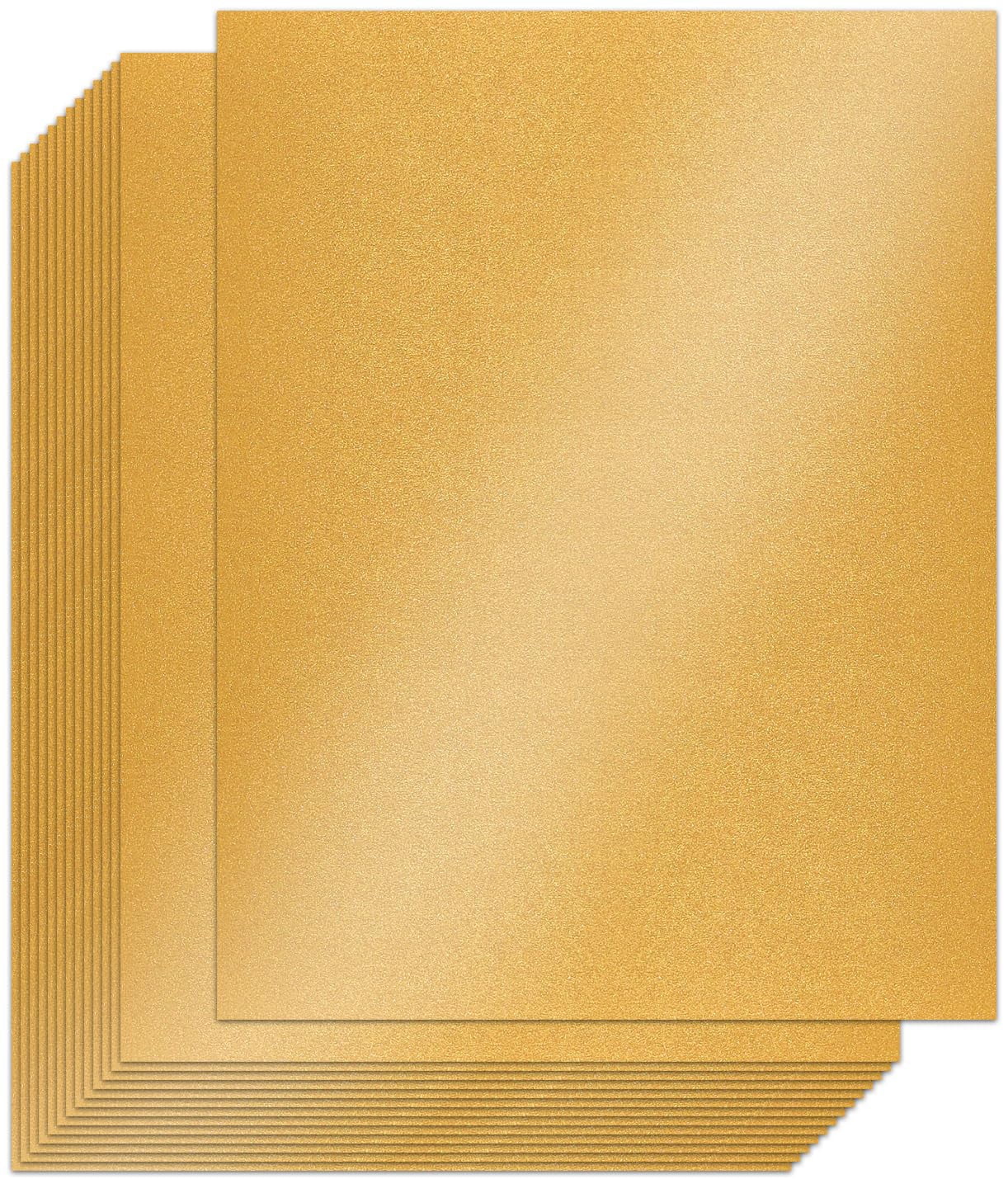 Gondiane Golden Shimmer Paper,24 OIF8 sheets Pearlized Coating ...
