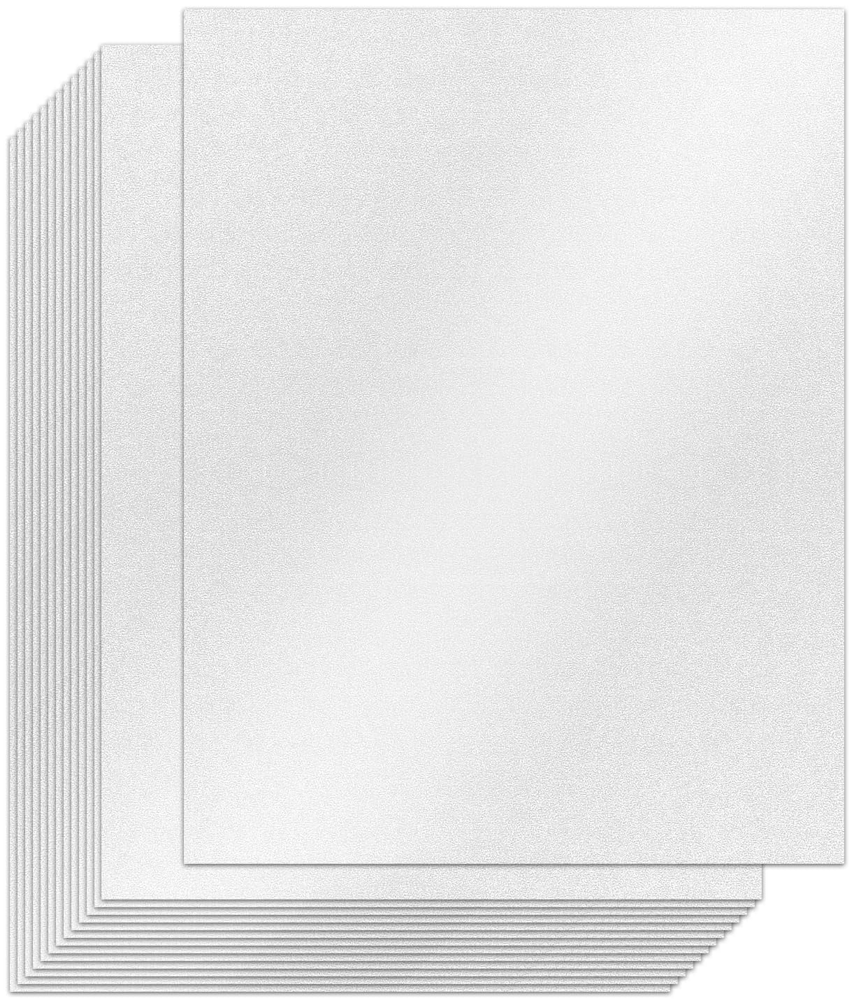 Gondiane White Shimmer Paper,24 AIF9 sheets Pearlized Coating Cardstock ...