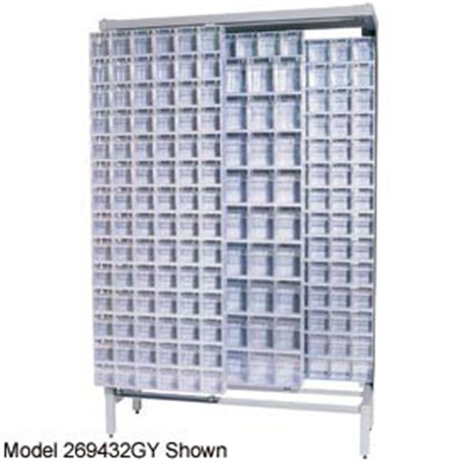 Gondola Free Standing Slider System with 52 Bins - White - Walmart.com
