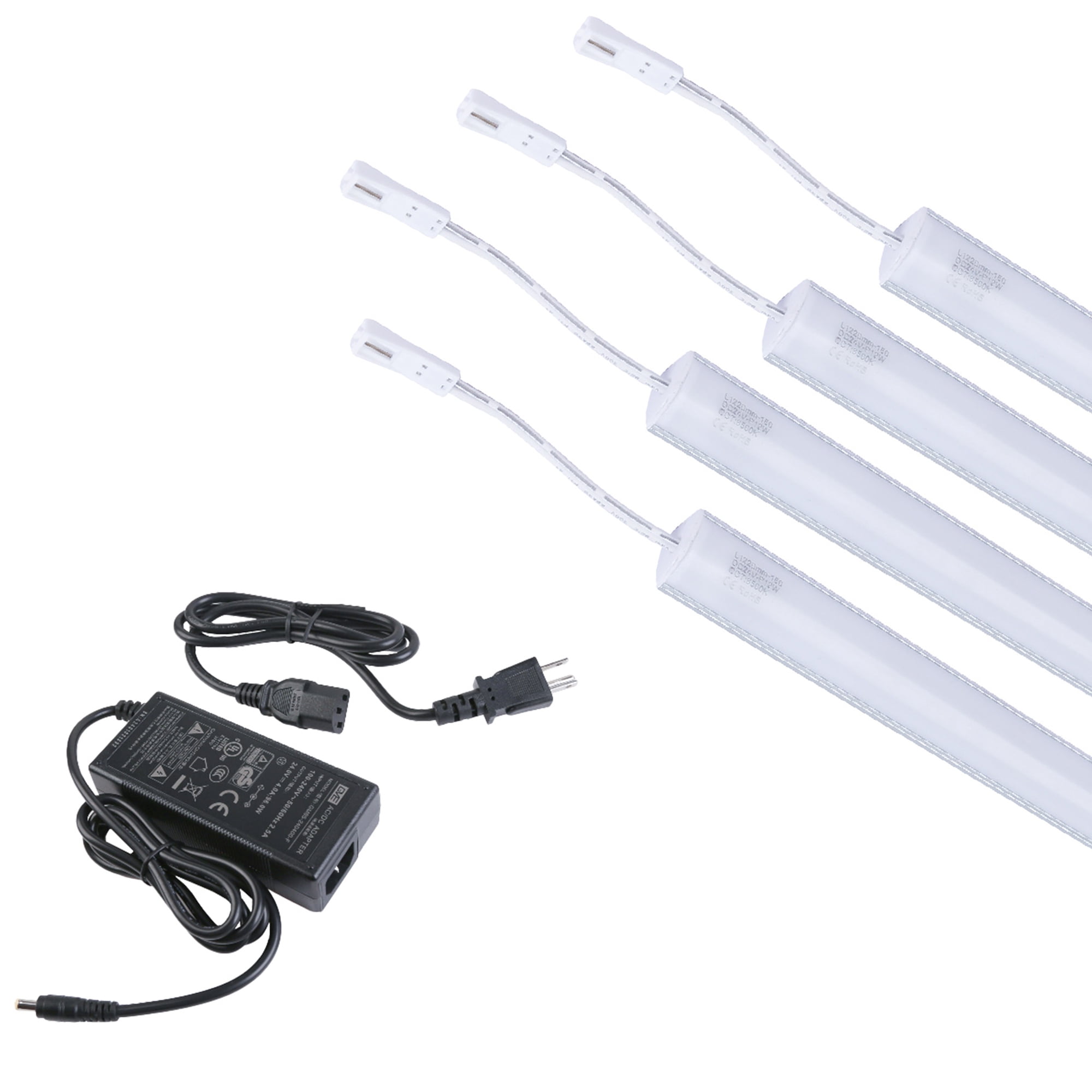 Gondola LED Shelf Lighting, 6500K Shelf LED Lights with Opalescent PC ...