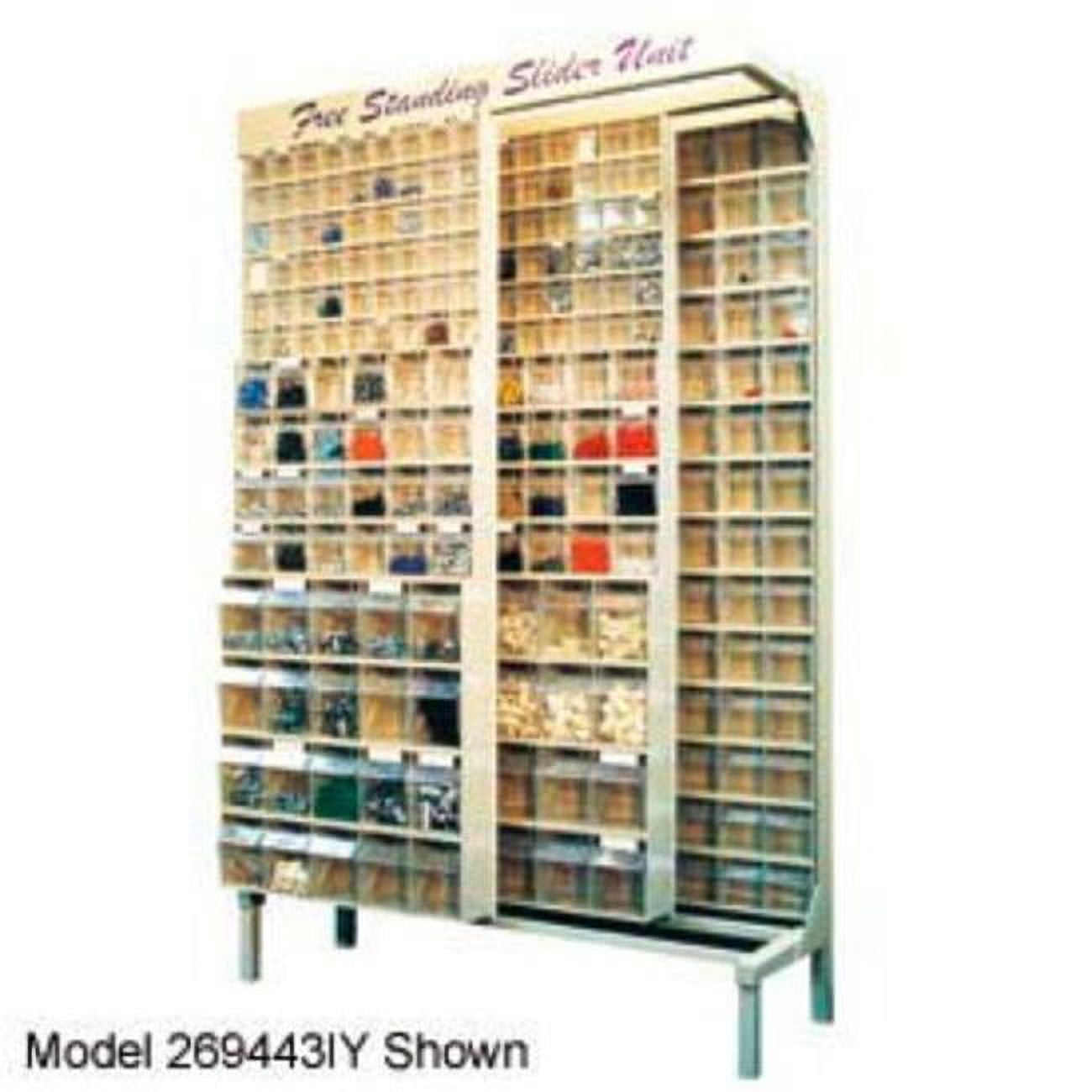 Gondola QS-306-56 Free Standing Slider System with 56 Bins, White ...