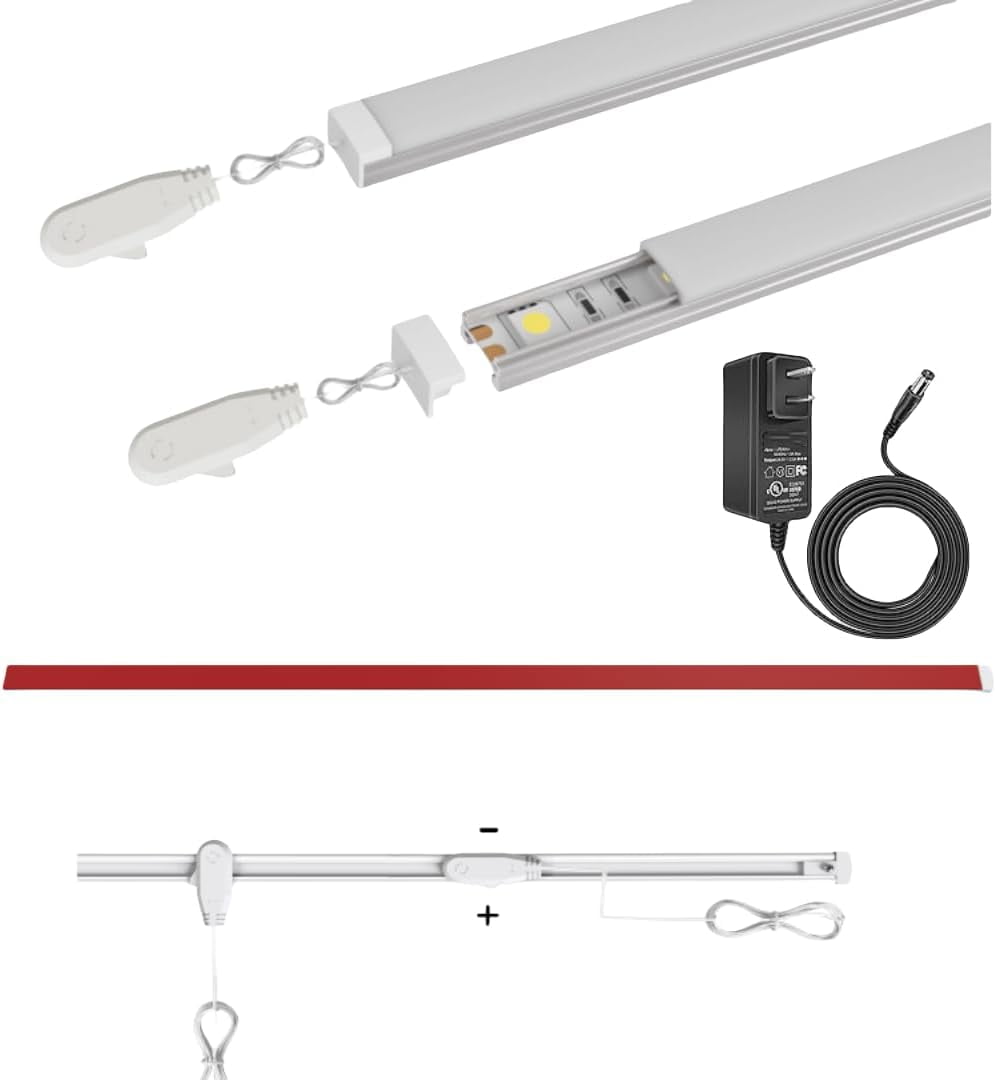 Gondola Shelving Lights kit with Pure White Light Bars, LED Driver and ...