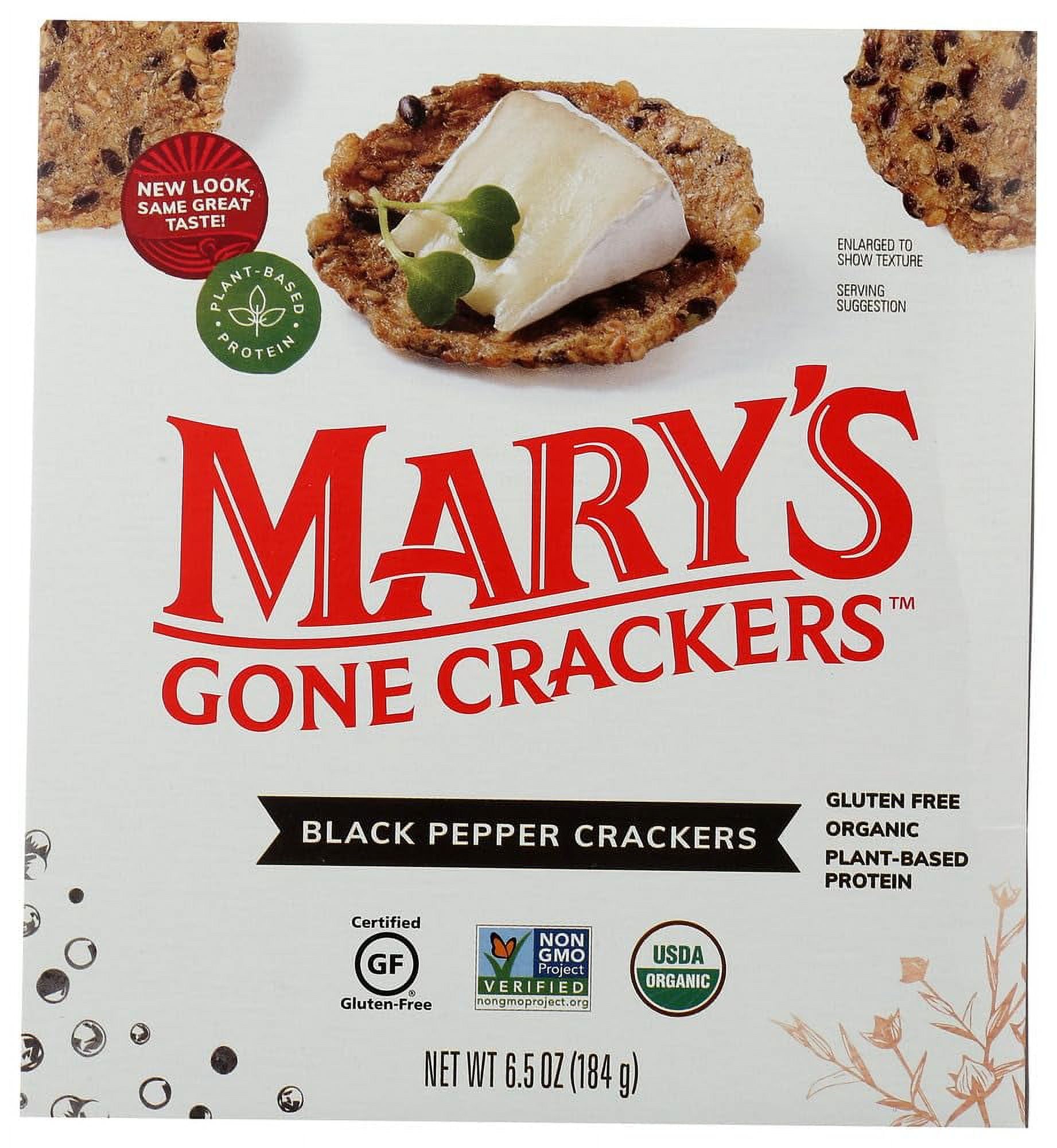 Gone Crackers Organic Black Crackers 6.5oz (Pack of 6) - Walmart.com
