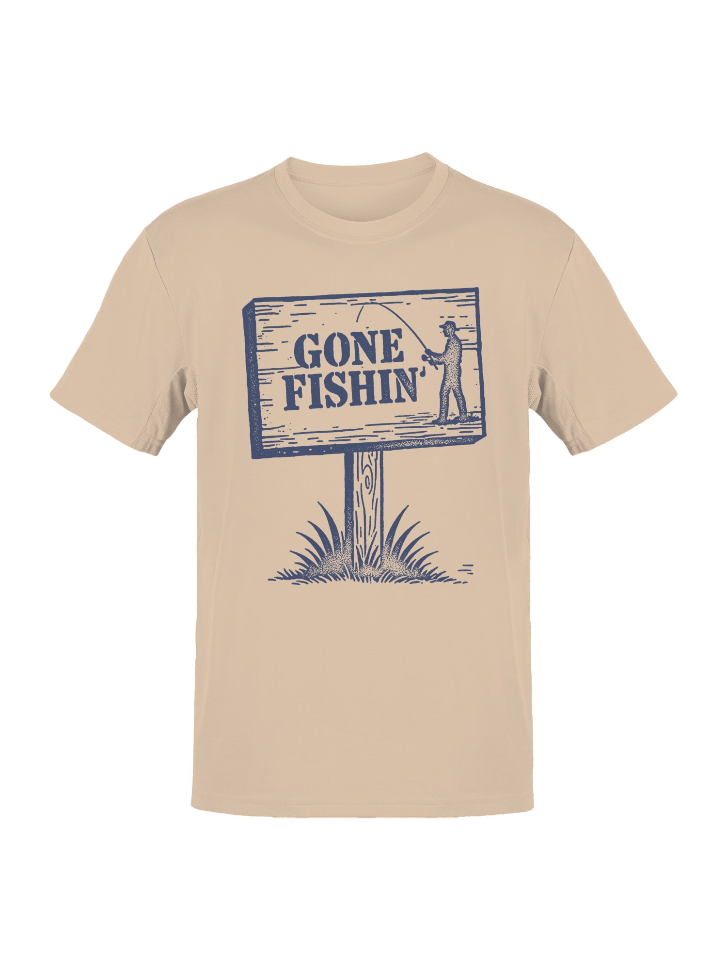 Gone Fishin' Sign Men's T-shirt - Walmart.com