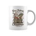 Gone Fishing Be Back By Christmas Santa Fishermen Retro Coffee Mugs ...