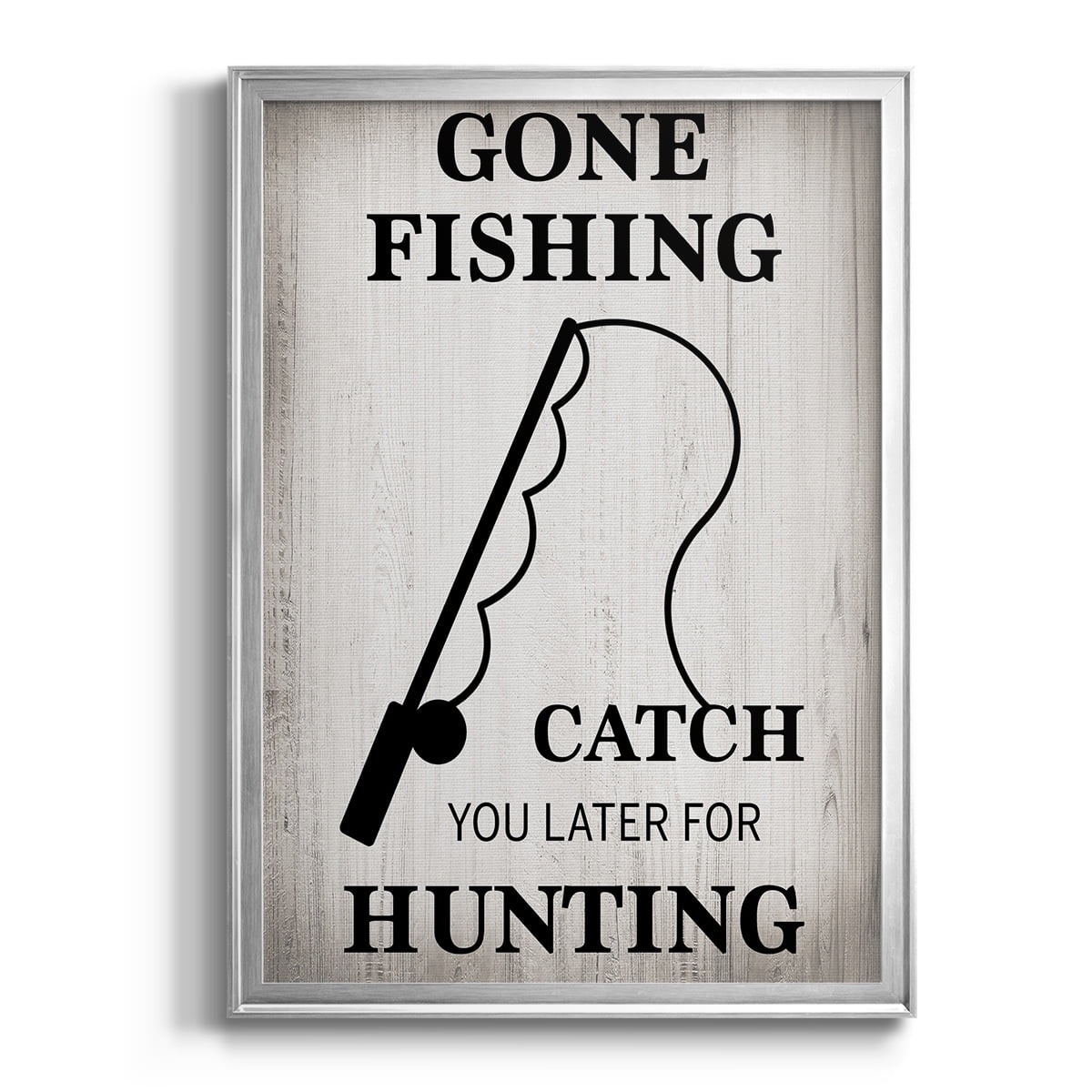 Gone Fishing Premium Classic Framed Print - Ready to Hang - Walmart.com