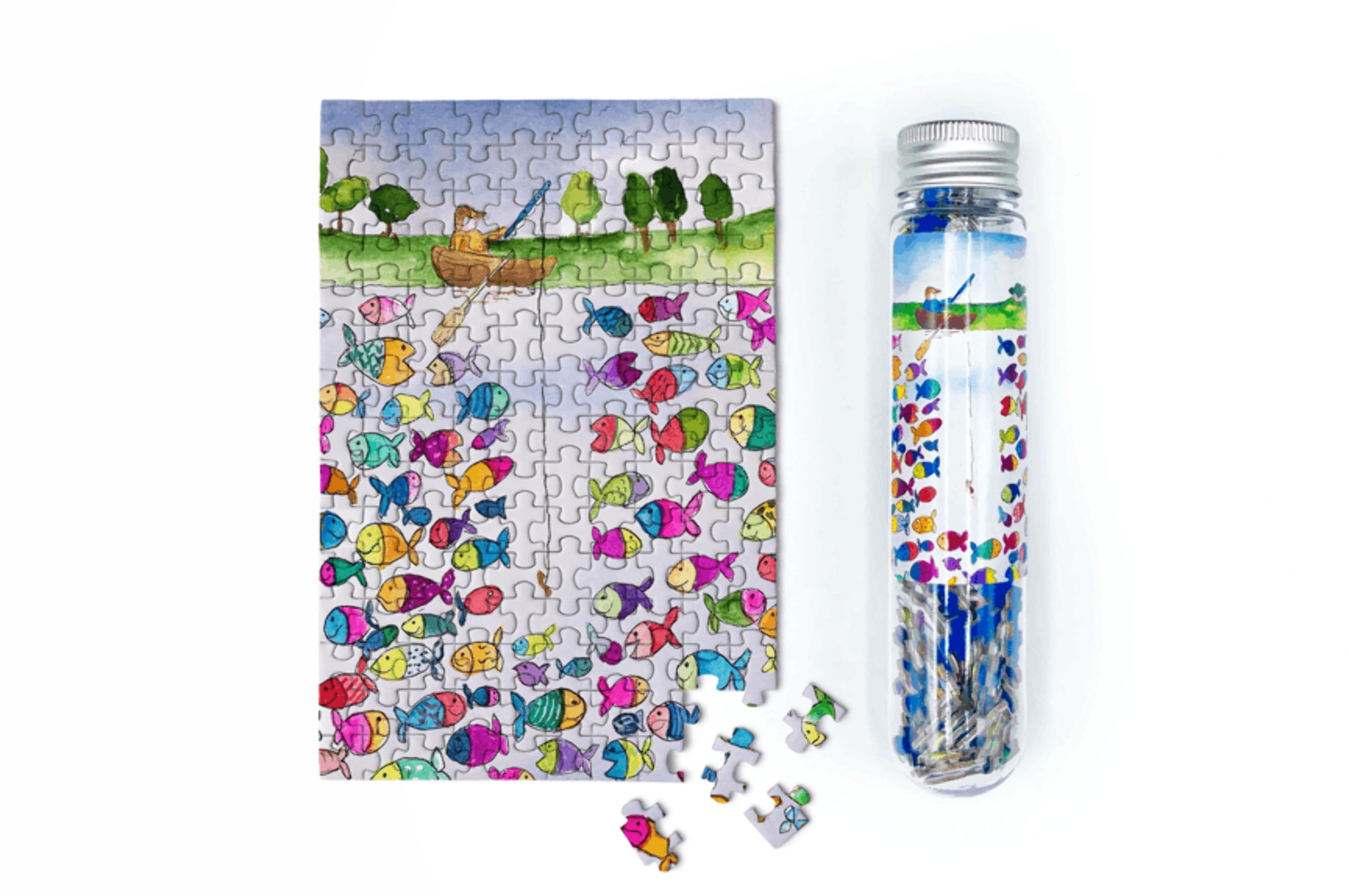 Micro Puzzles - Gone Fishing MicroPuzzle - Mini Jigsaw Puzzle - Walmart.com