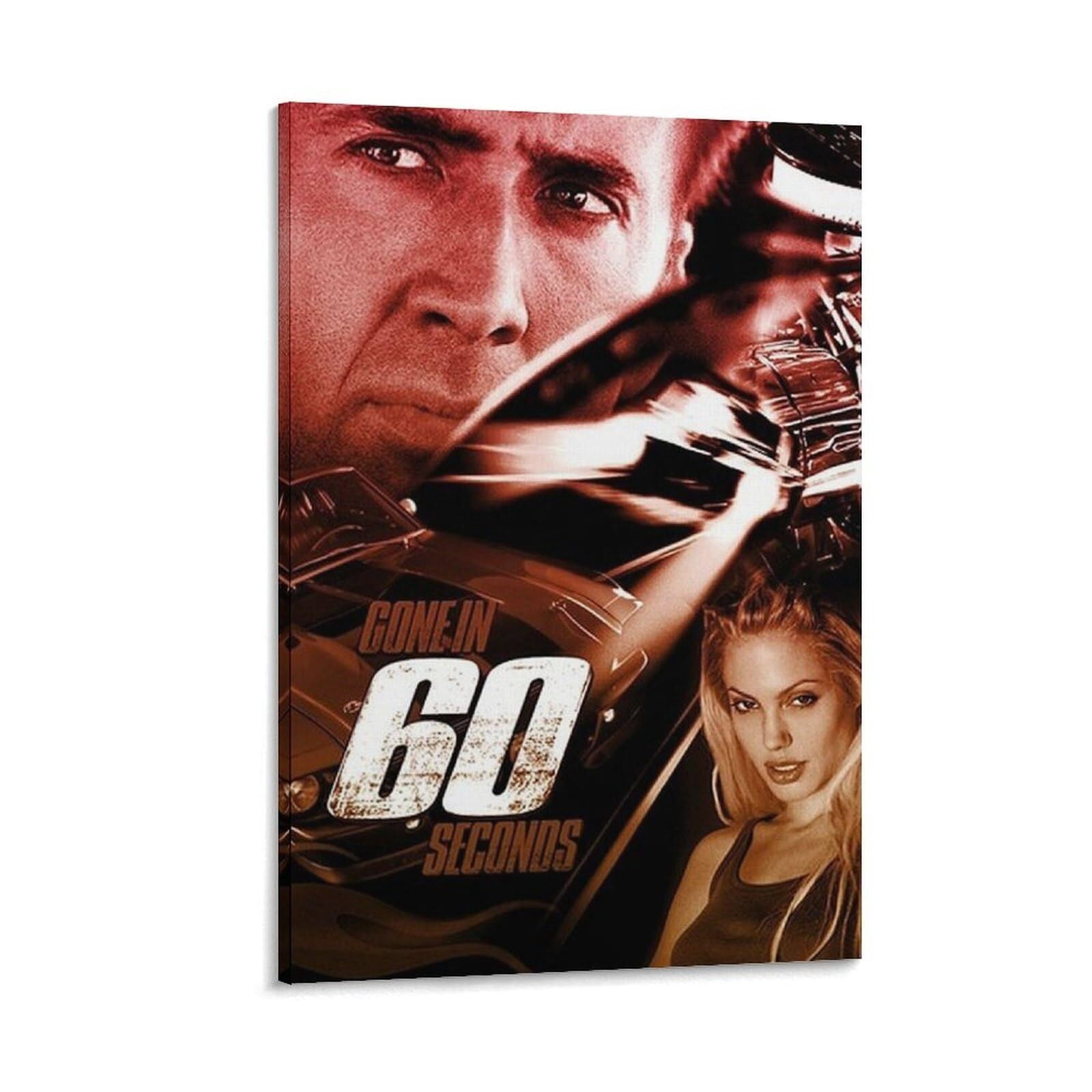 Gone Ins-60 Seconds Scary Crime Movie Poster (24) Picture Print Canvas ...