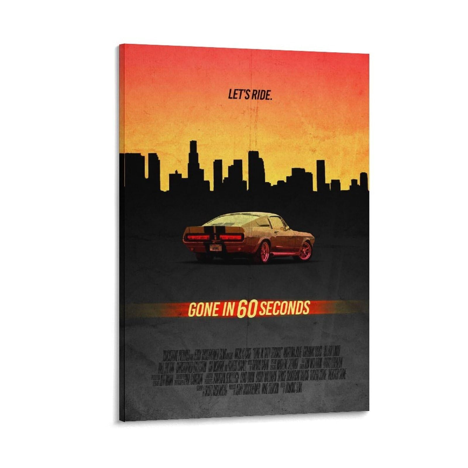 Gone Ins-60 Seconds Scary Crime Movie Poster (4) Posters Art Print Wall ...