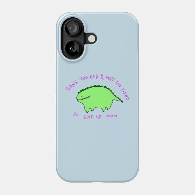 Gone Too Far Simple Minimalist Statement Graphic Case for iPhone 11,12 ...