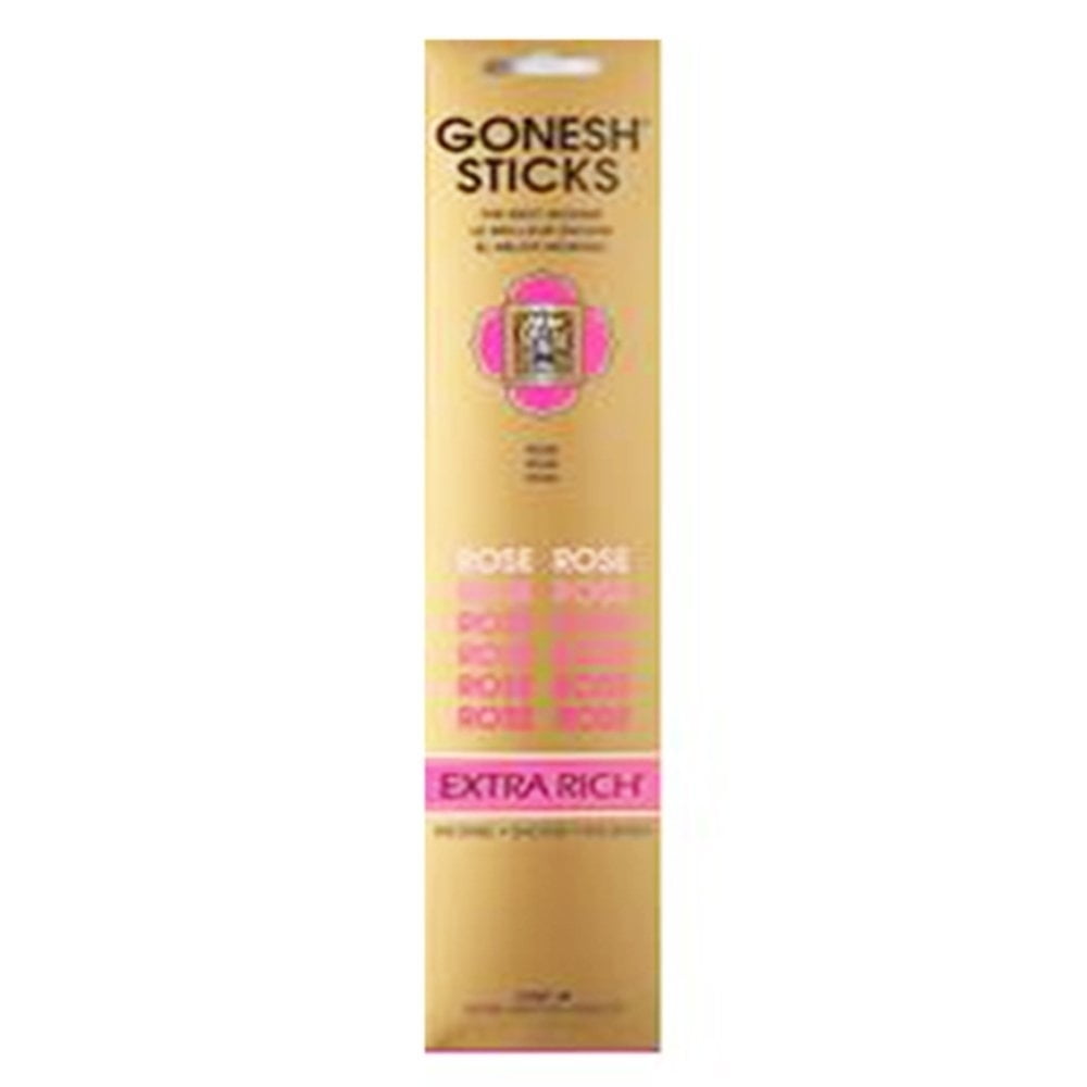 Gonesh (20 Sticks In 1 Pack) Incense Extra Rich- Rose 208312 - Walmart.com