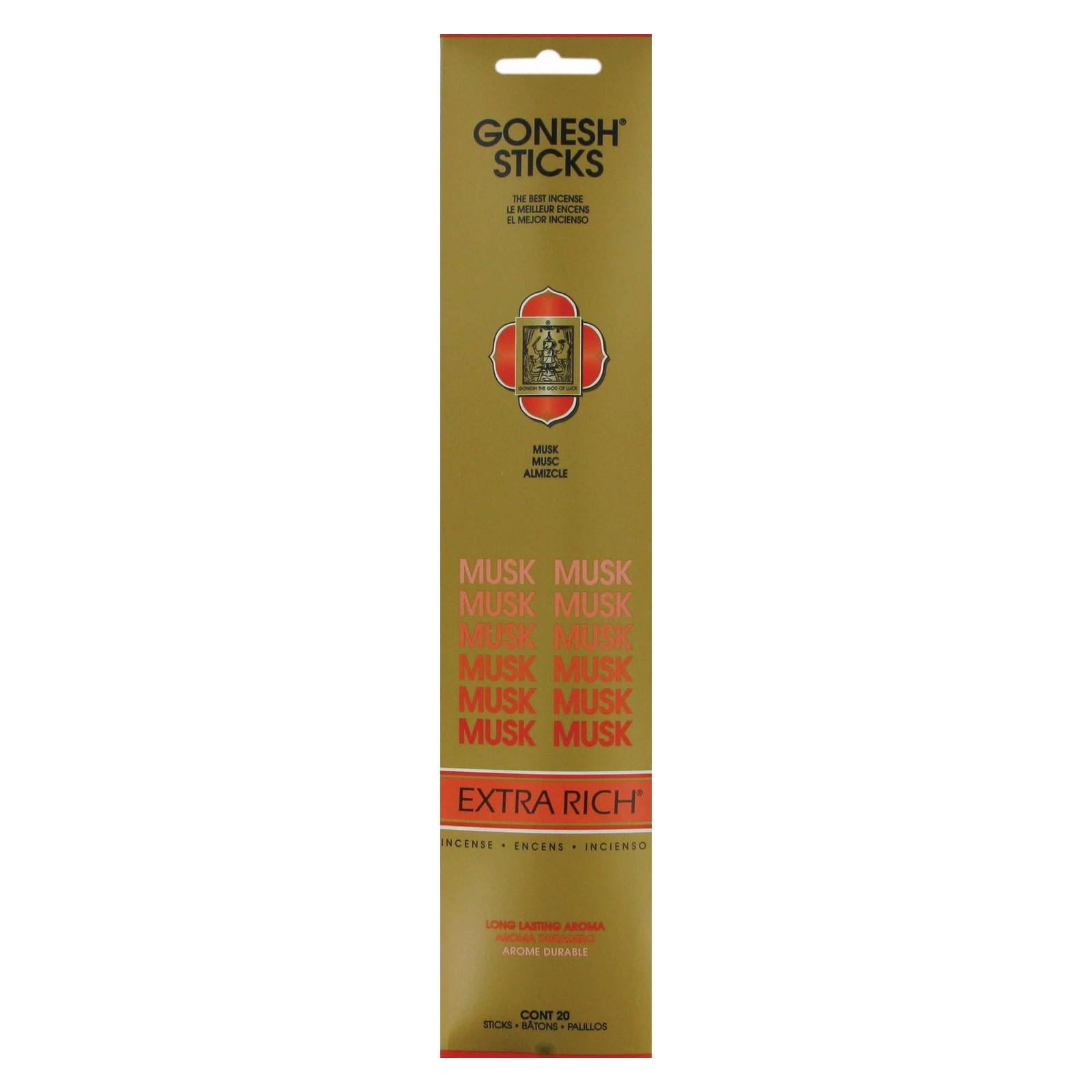 Gonesh Extra Rich Musk Sticks, 20/PK,Pack of 24 - Walmart.com