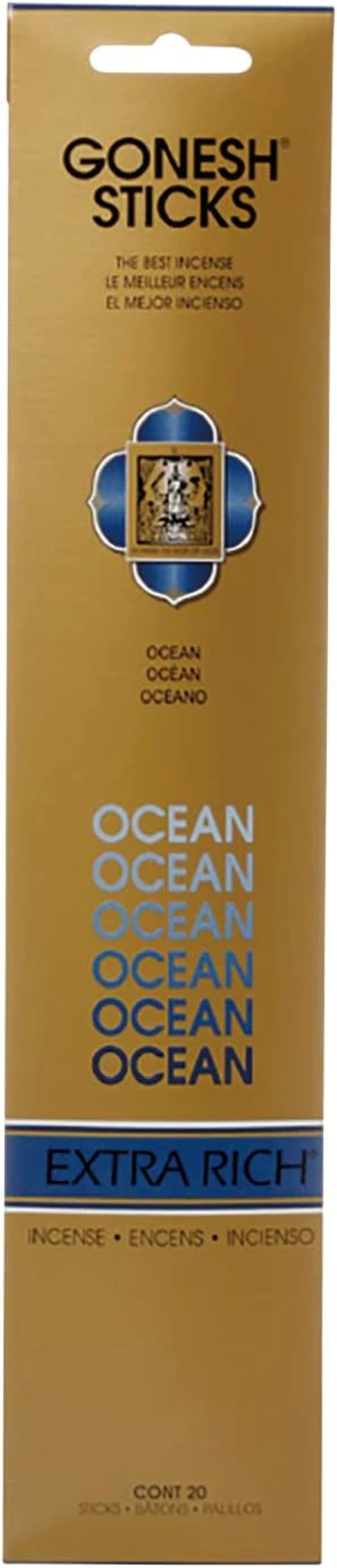 Gonesh Extra Rich Ocean Incense 20 Sticks - Walmart.com