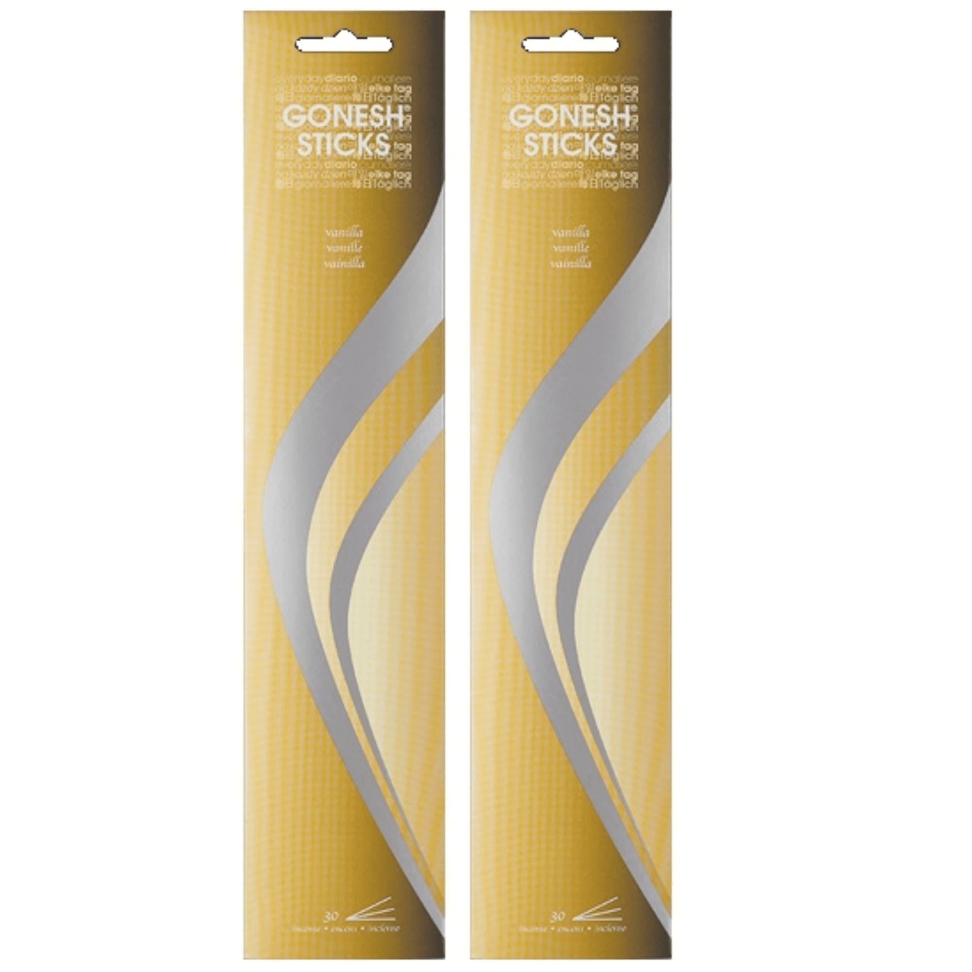 Gonesh Incense Sticks VANILLA (EVERYDAY COLLECTION)EXTRA RICH 12 Pack ...