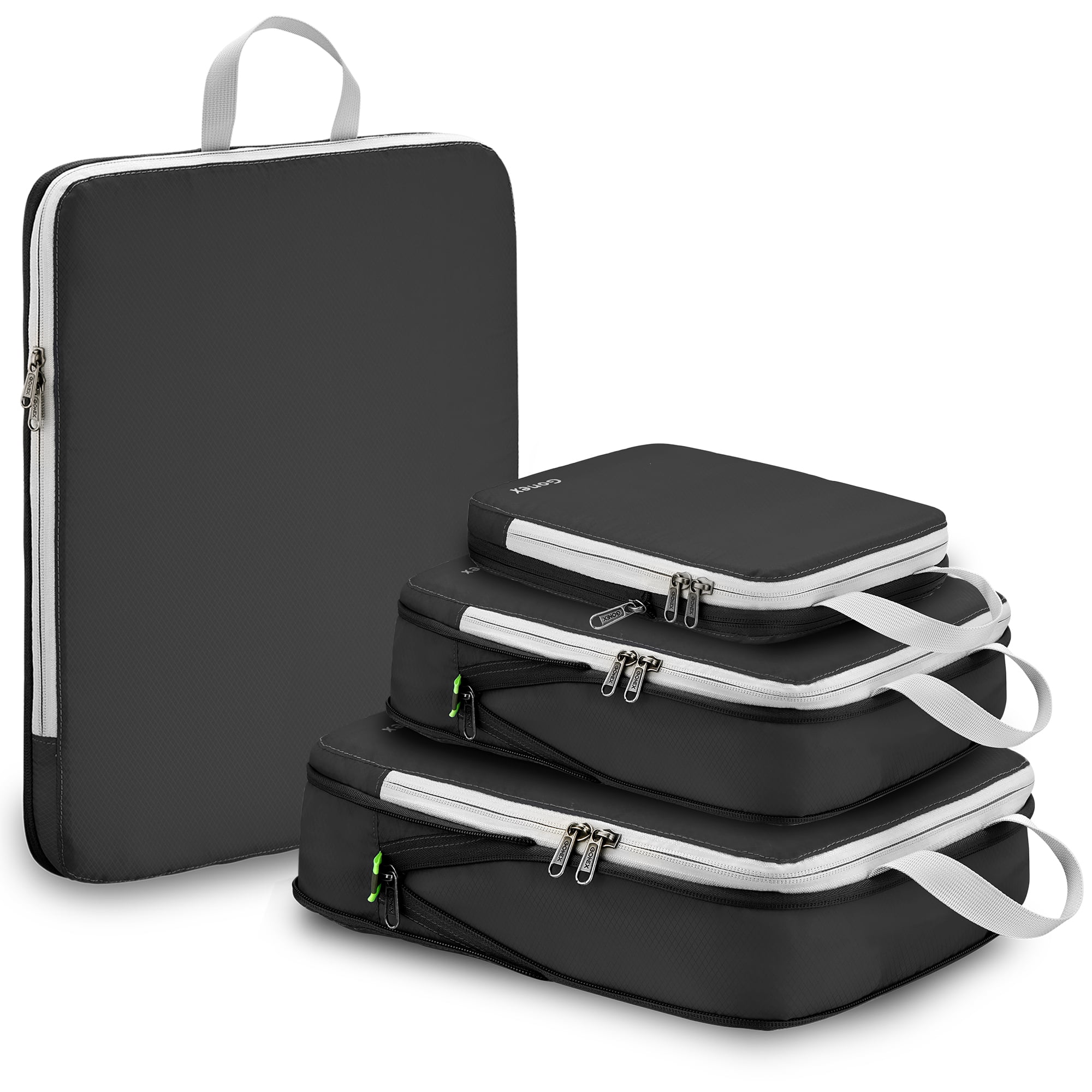 Gonex Compression Packing Cubes, Expandable Travel Bags, Durable ...