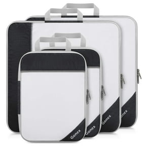 Gonex, Compression Packing Cubes, 4 Set, Space-Saving Expandable Bag ...