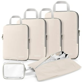 Gonex 6 Set Compression Packing Cubes Expandable Travel Luggage ...