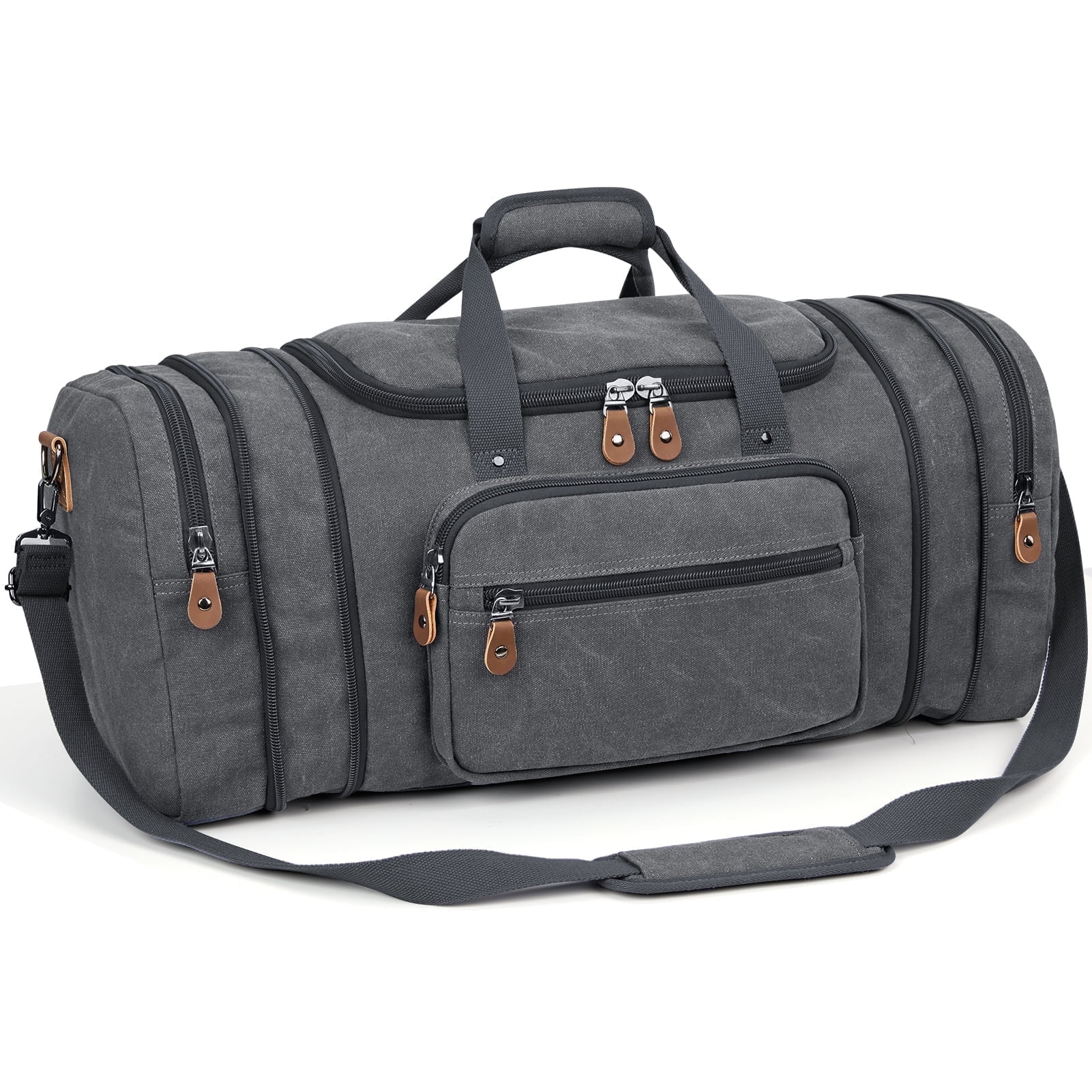 Gonex 60L Canvas Duffel Bags 26" Expandable Travel Duffle - Walmart.com