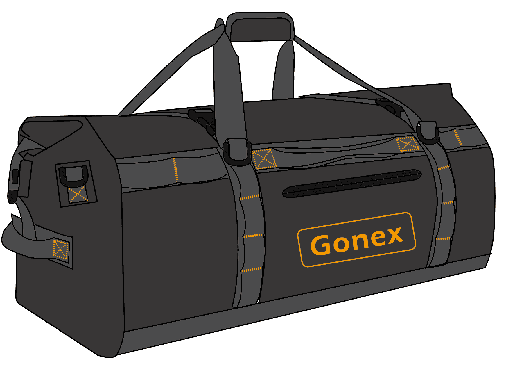 Gonex 90L 120L 150L Extra Large Waterproof Duffle Travel Dry Duffel Bag ...