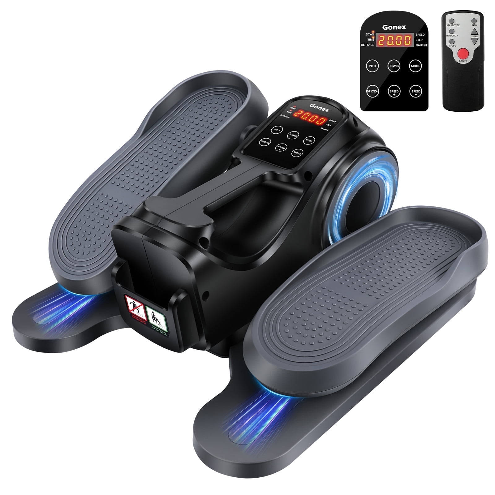 Gonex Under Desk Elliptical Machine for Seniors, Electric Pedal ...