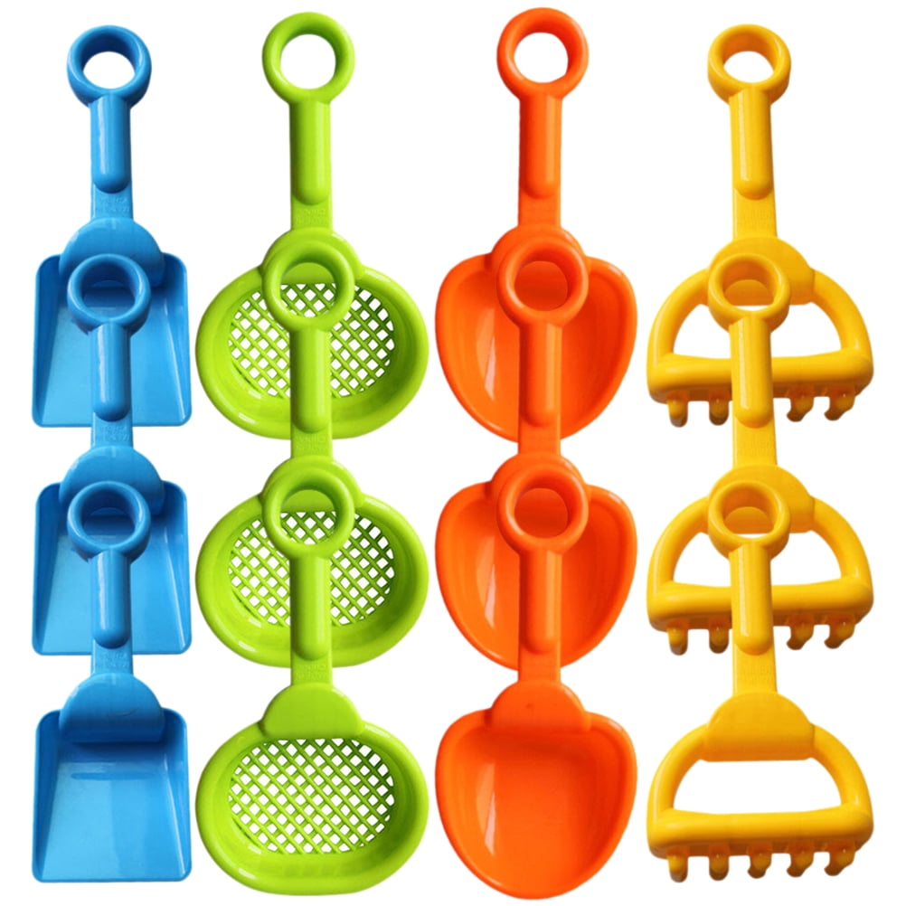Gong 1 set of Kids Beach Sand Shovels Plastic Rake Beach Sand Sifter ...