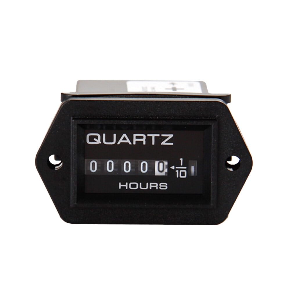 Gong 12-36V Waterproof Timer LCD Display Tach Hour Meter for Gasoline ...
