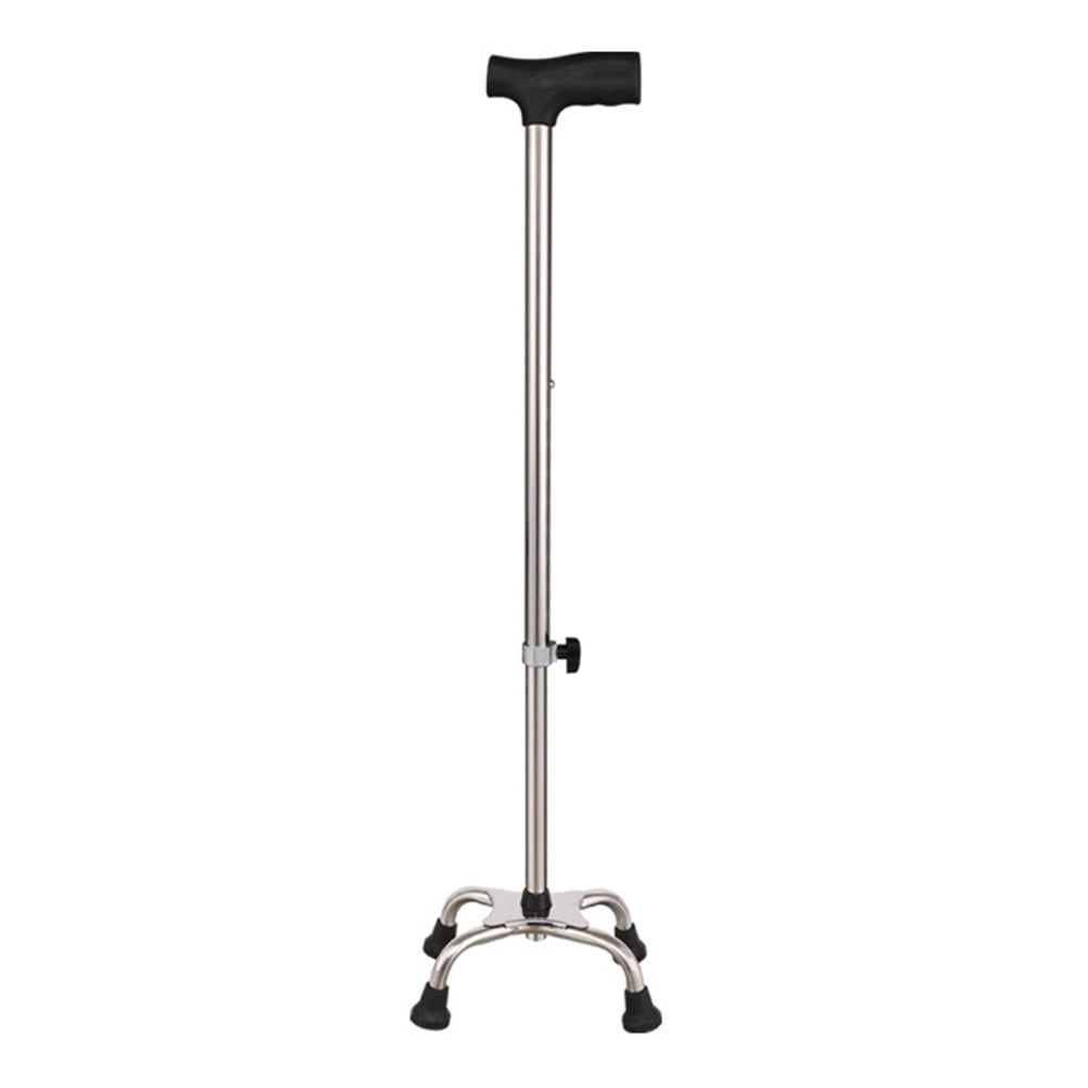 Gong 1Pc Stainless Steel Four - Legged Crutches Can Adjust The Height ...