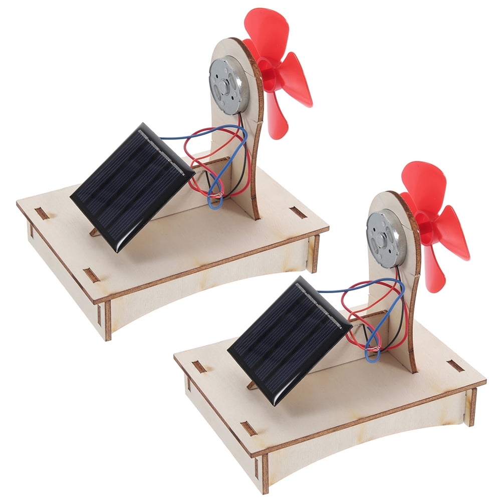Gong 2 Sets of Science Project Prop Solar Fan Experiment Prop DIY Solar ...