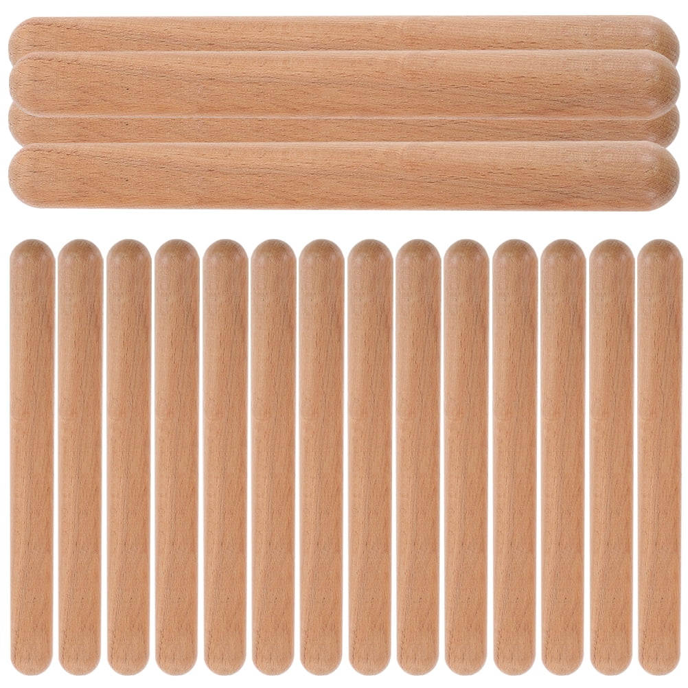 Gong 20Pcs Wooden Rhythm Sticks Kids Music Sticks Classroom Rhythm ...