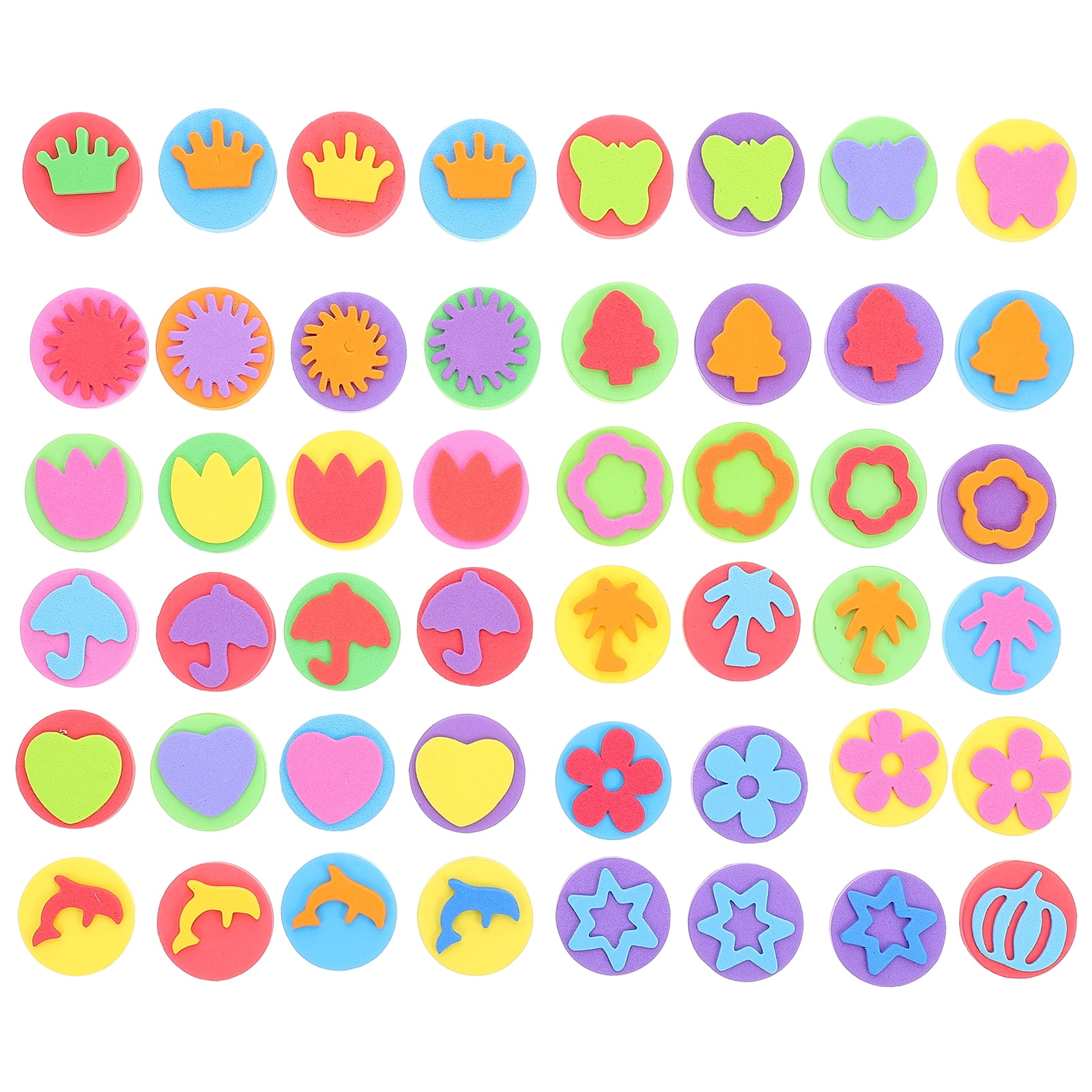Gong 48Pcs Kids Painting Stamper Drawing Stamper Creative Painting ...