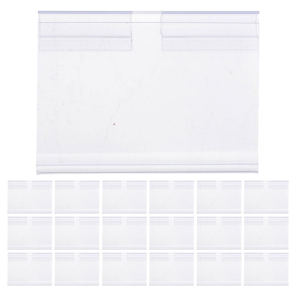 Gong 50pcs Plastic Sign Label Holders Price Tag Label Merchandise Signs ...