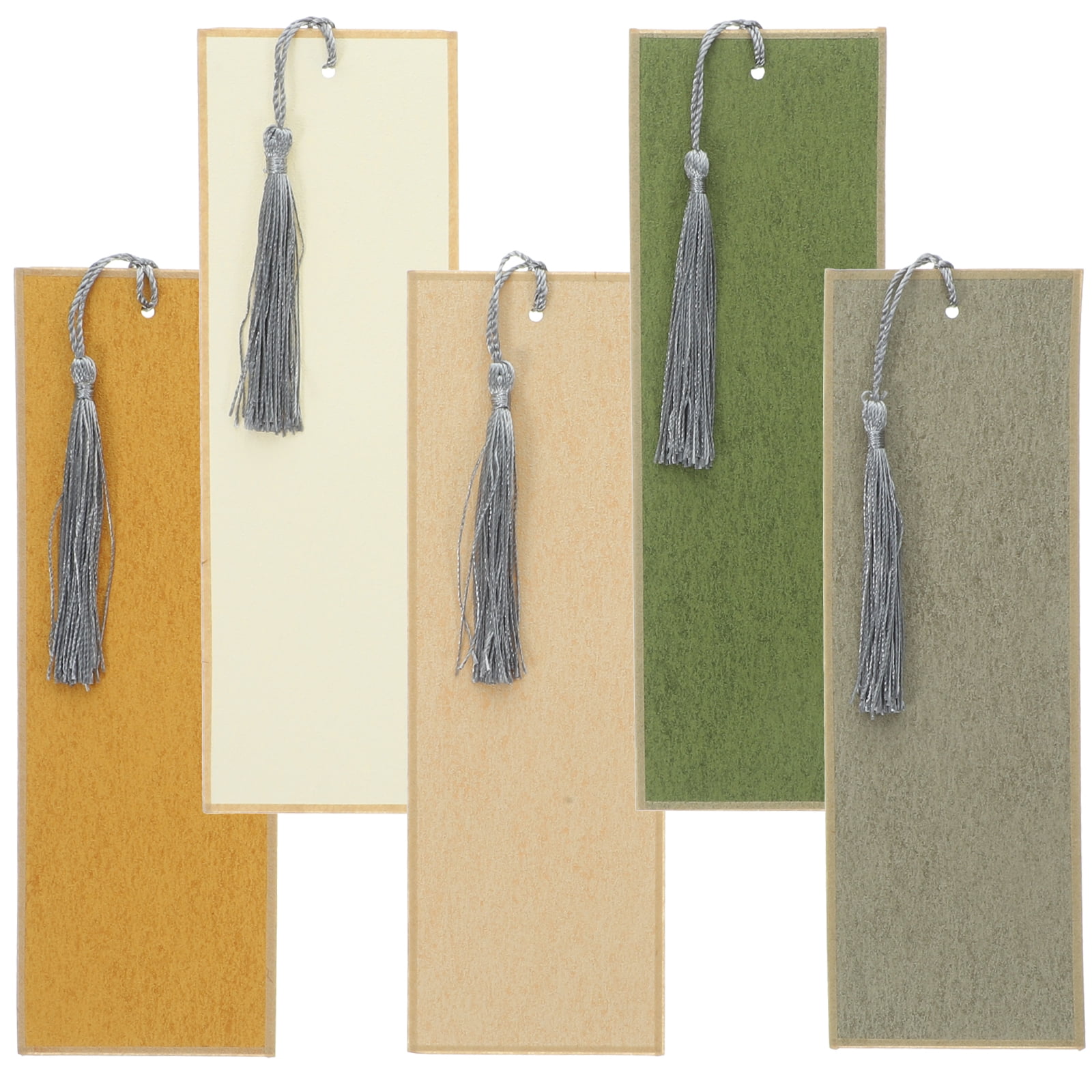 OUNONA Blank Bookmarks for DIY Crafting with Hanging Hole Assorted ...