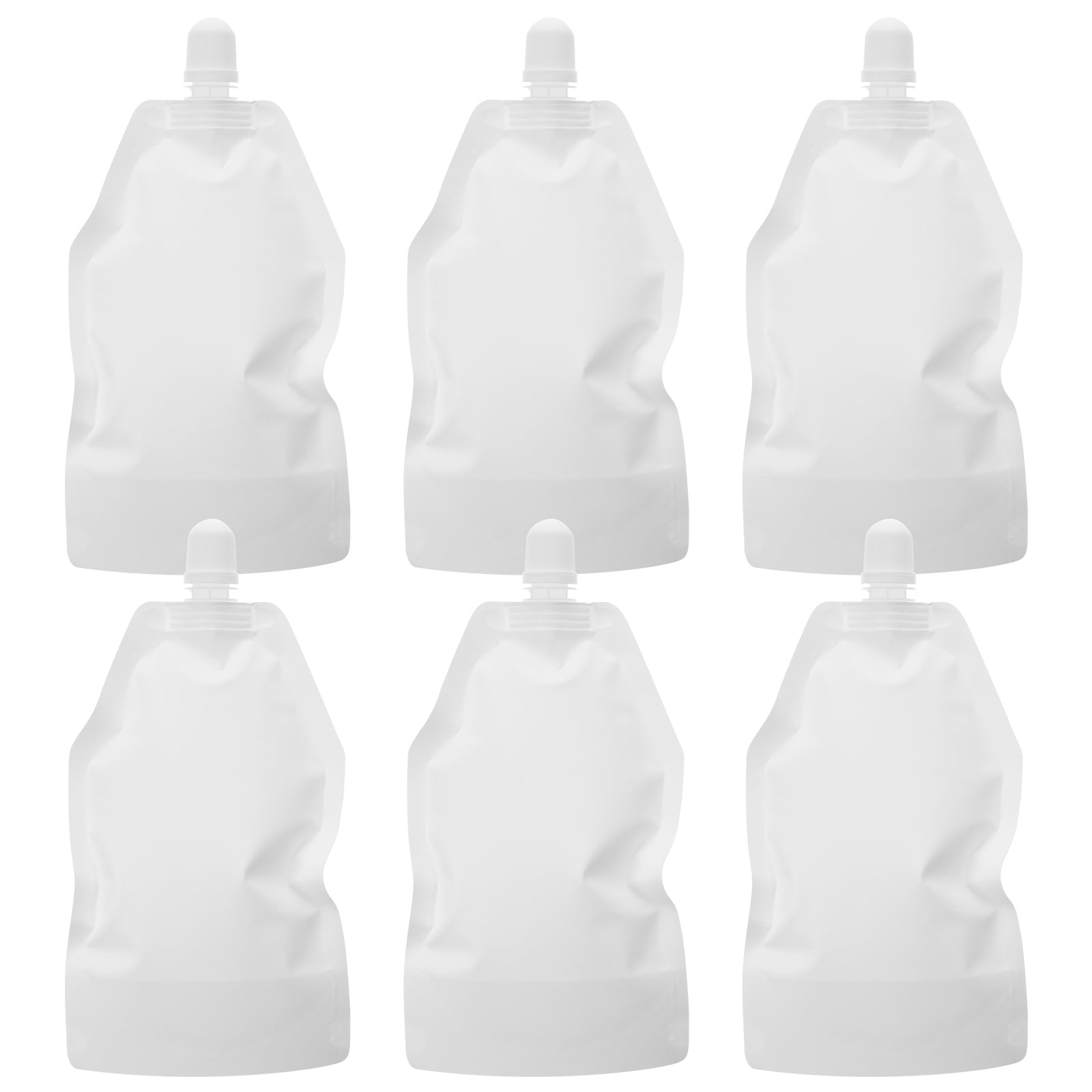 Gong 6pcs Travel Size Refillable Squeeze Pouches Empty Pouches for ...