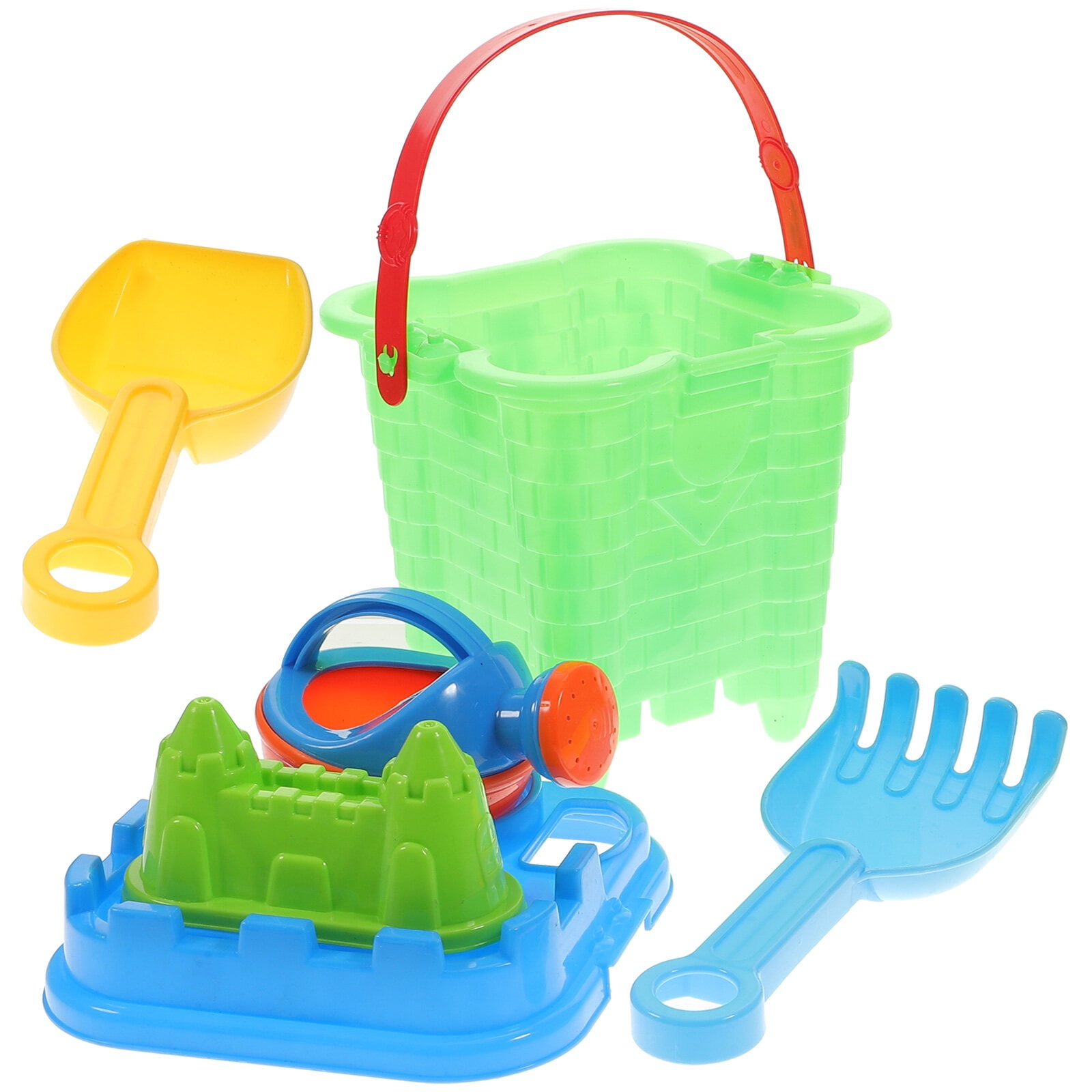 Gong 6pcs/pack Beach Sand Toy Set Castle Bucket Shovel Kit Backyard ...