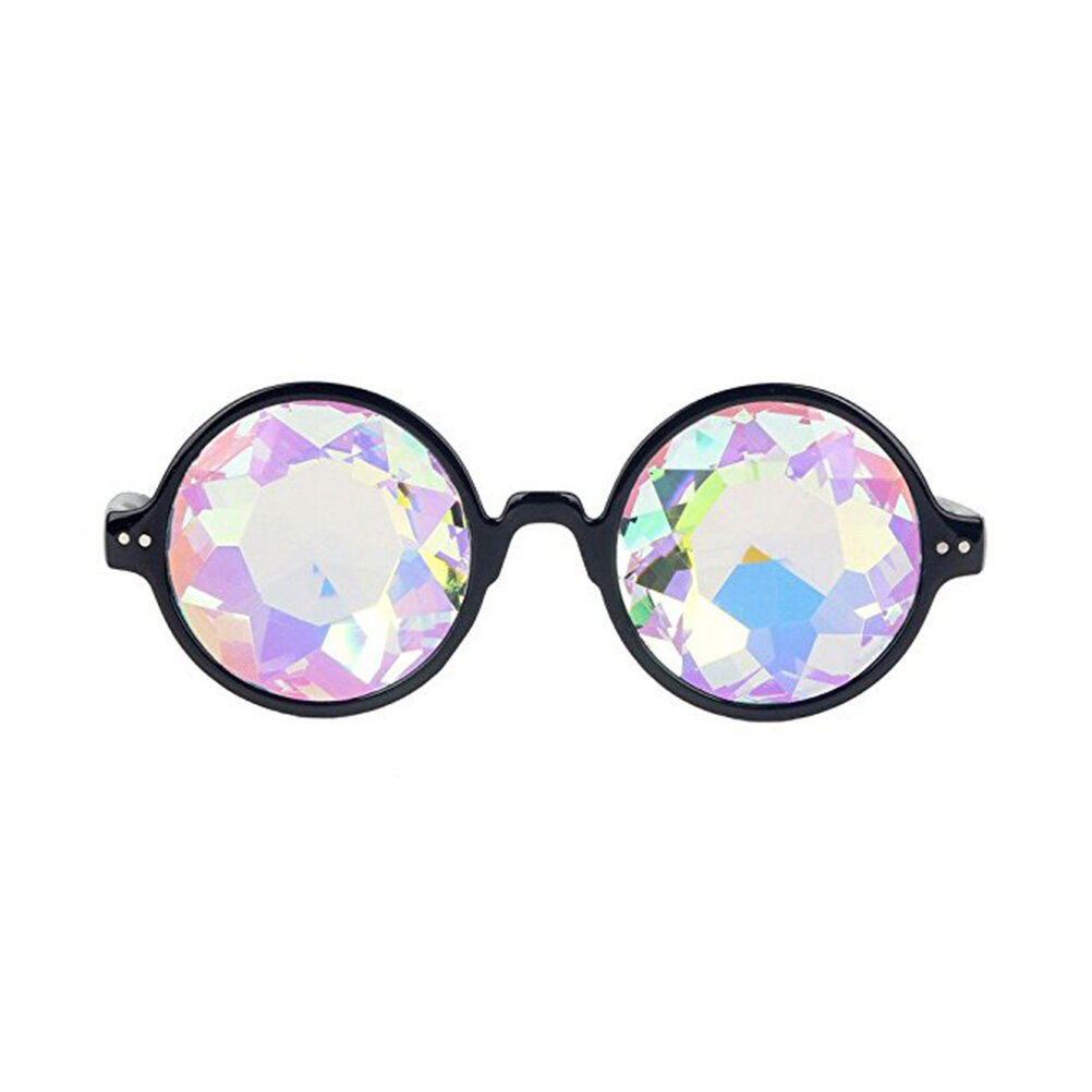 Gong Kaleidoscope Glasses Wormhole Prisma Diffraction Eyeglass (Black) - Walmart.com